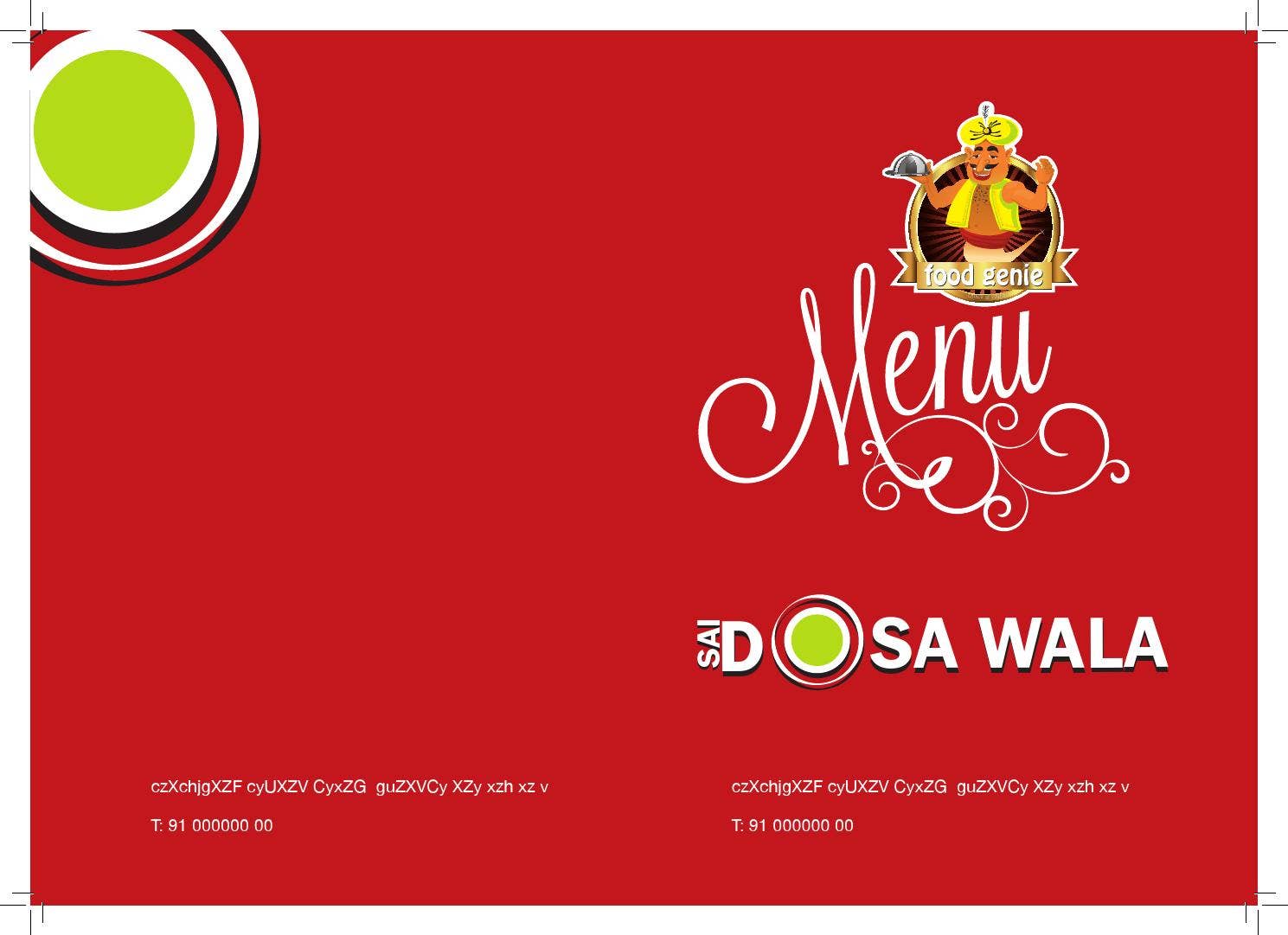 Menu dosa wala by Shibu Sam - Issuu