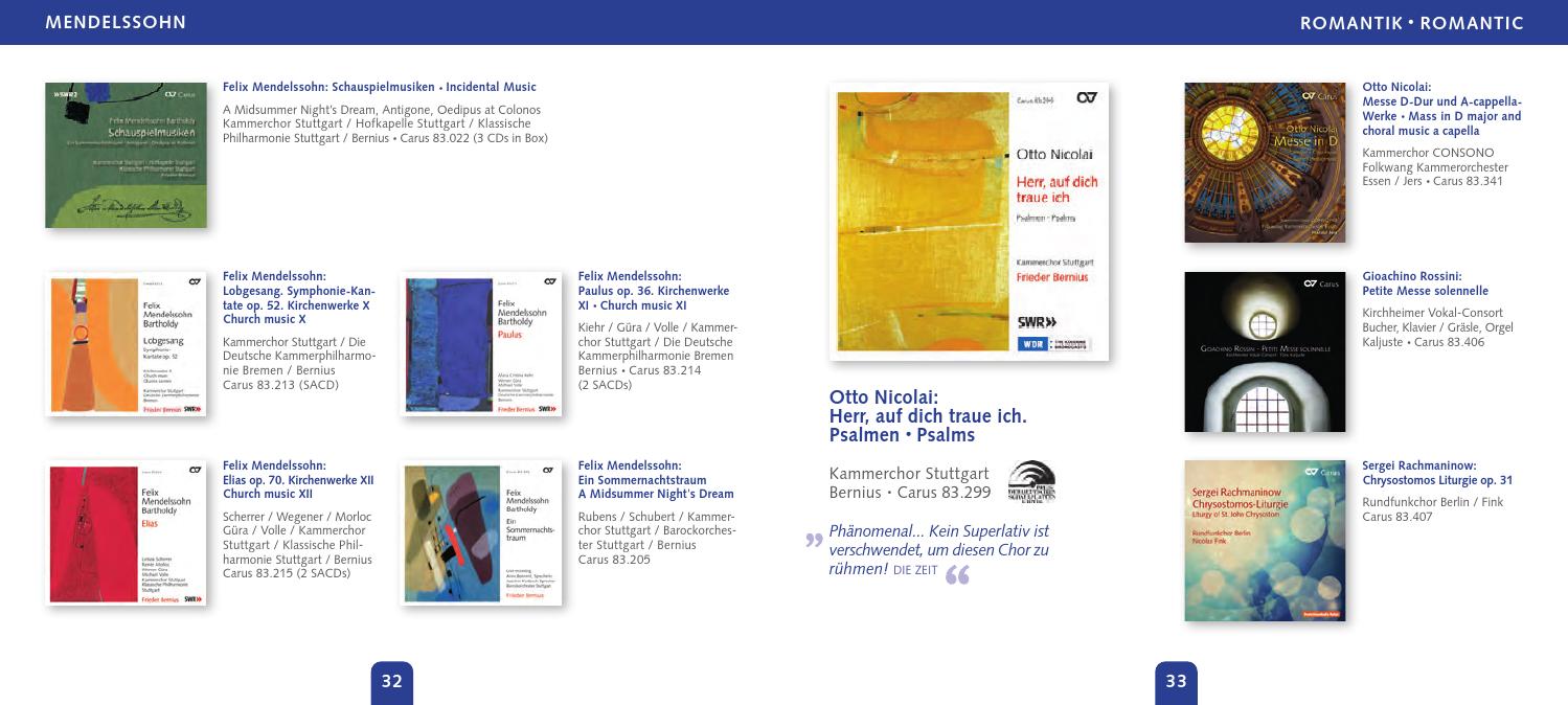Carus CD-Katalog 2015/16 by Carus-Verlag GmbH & Co KG - Issuu
