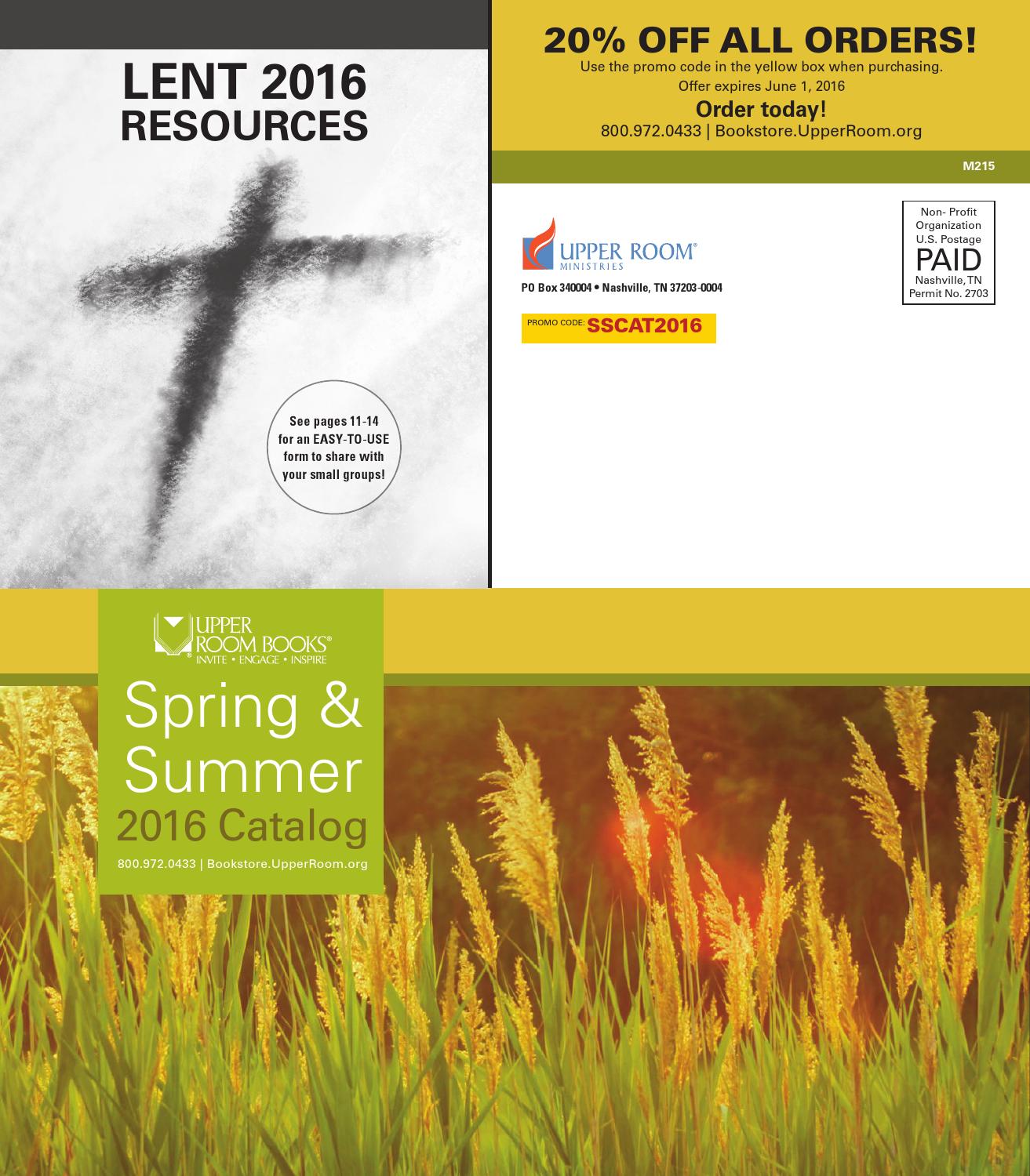 2016 Spring and Summer Catalog by The Upper Room - Issuu