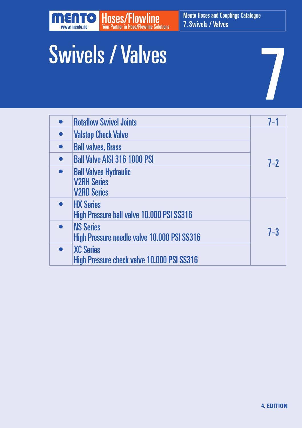 7 mento hoses and couplings 30 09 2015 swivels valves low by Mento-AS ...
