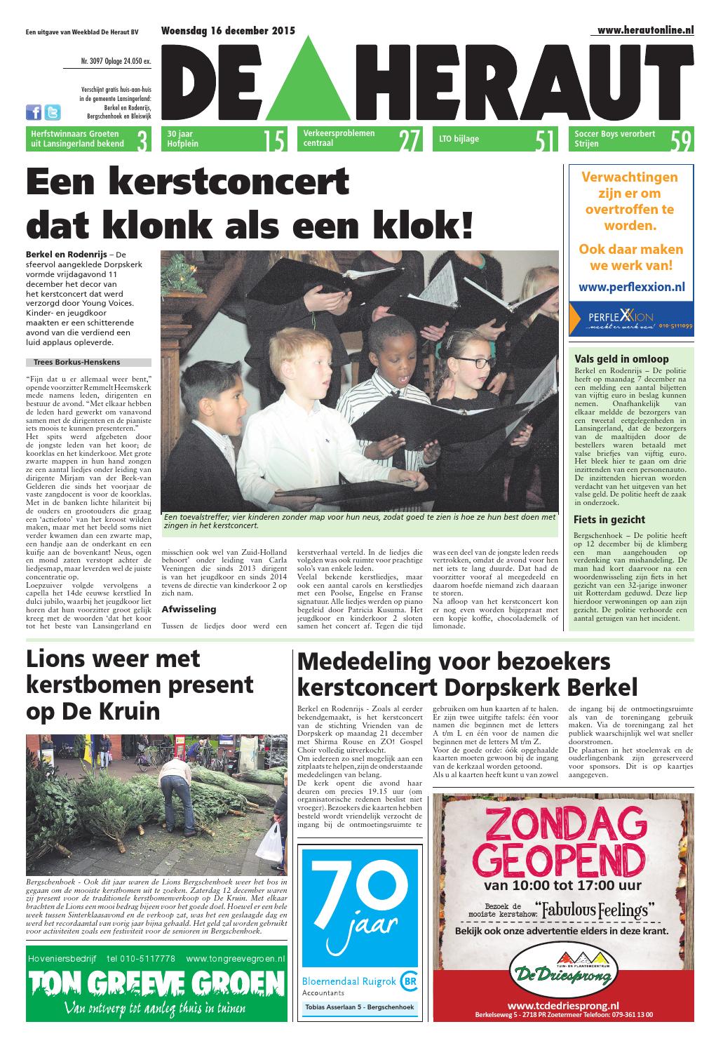 De Heraut week 51 2015 by Nieuwsblad De Heraut - Issuu