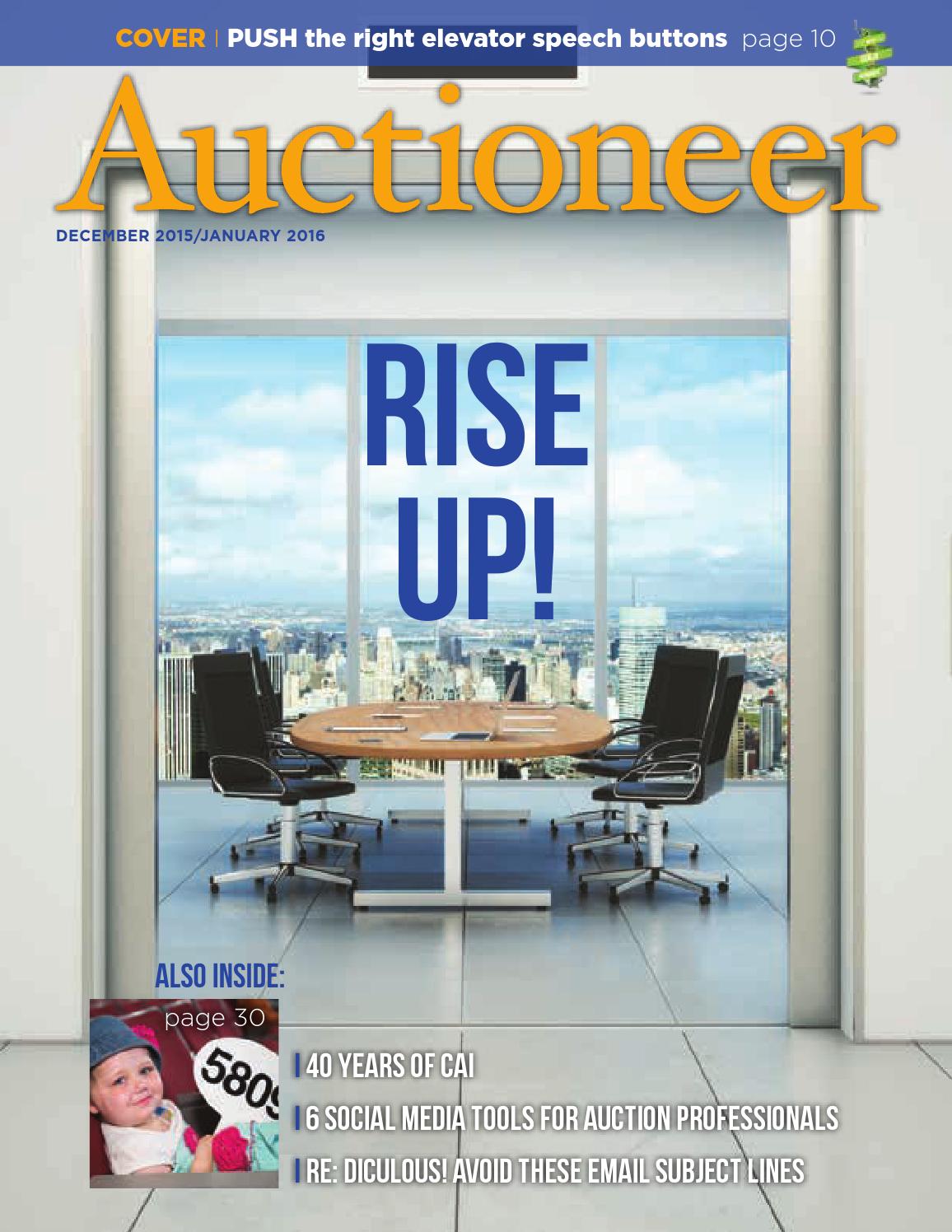 Auctioneer (Dec-Jan issue) National Auctioneers Association by National ...