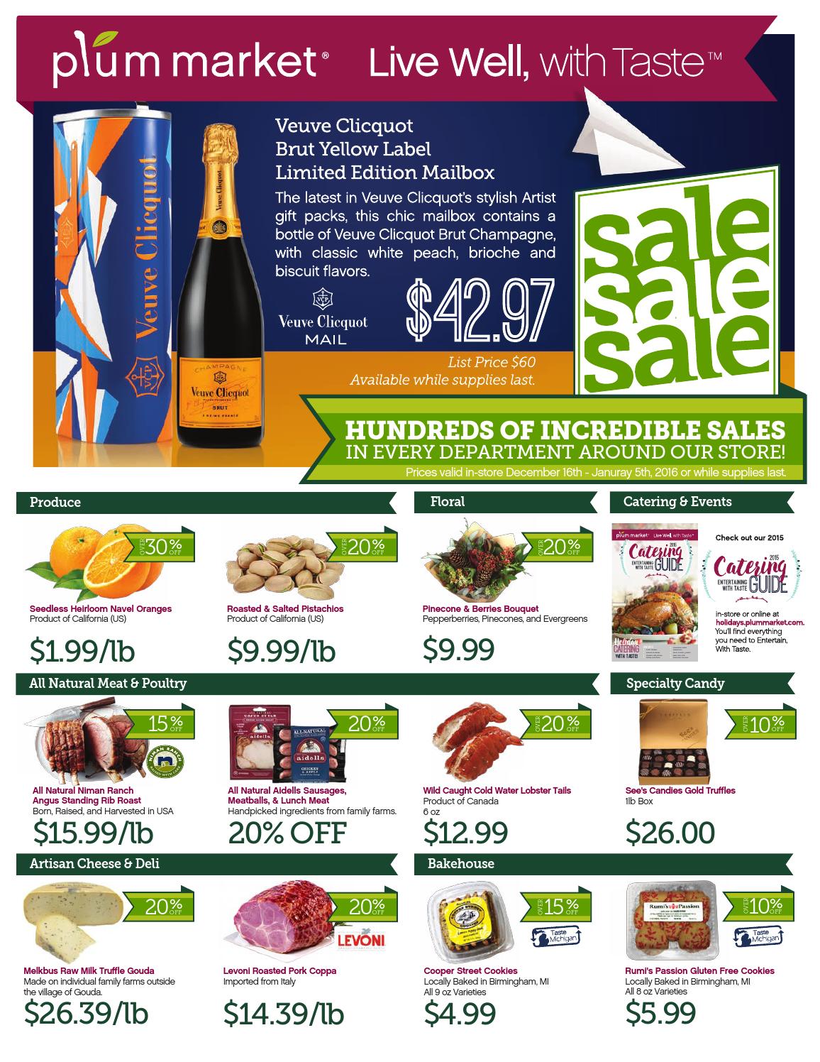 Plum Market SaleSalaSale Flyer - Michigan by Plum Market - Issuu