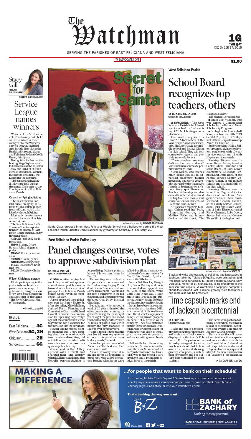 The Watchman 12-17-2015 by The Advocate - Issuu