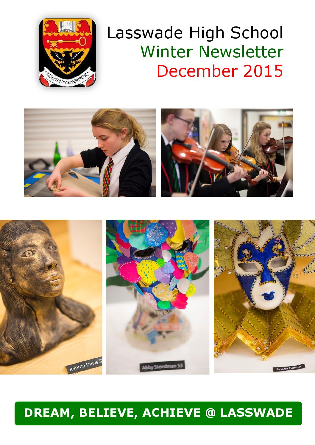 Lasswade high school winter newsletter 2015 by colin Mitchell - Issuu