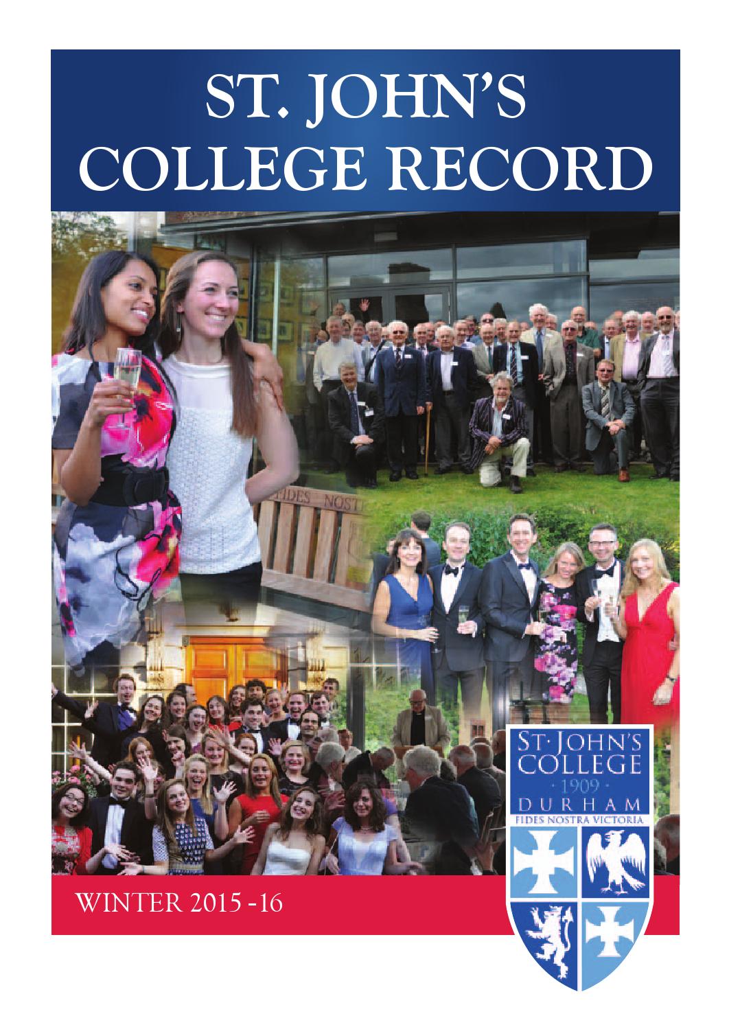 St John's College Record 2015 by Durham University - Issuu