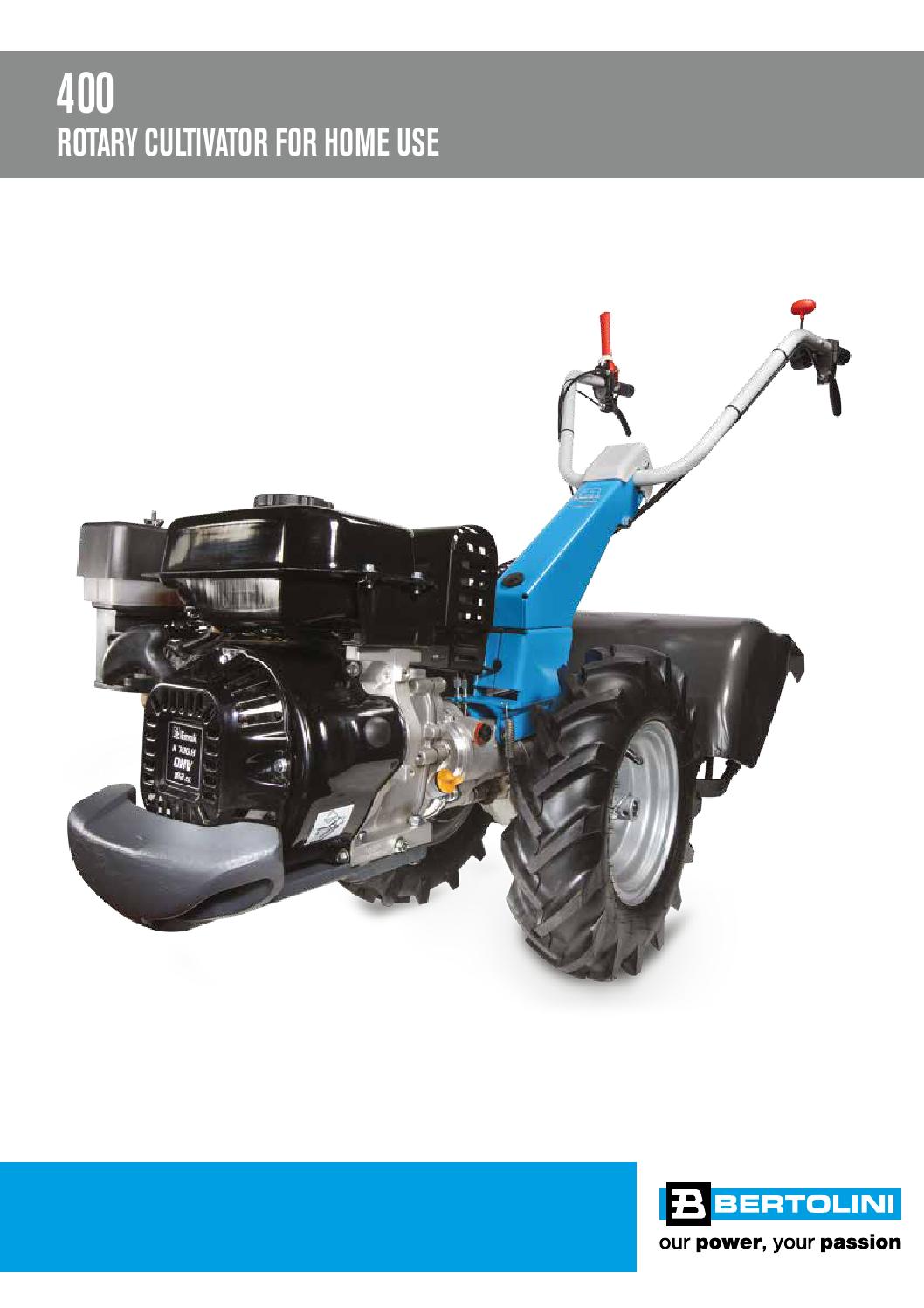 Bertolini - 400 rotary cultivator for home use by Emak Spa - Issuu