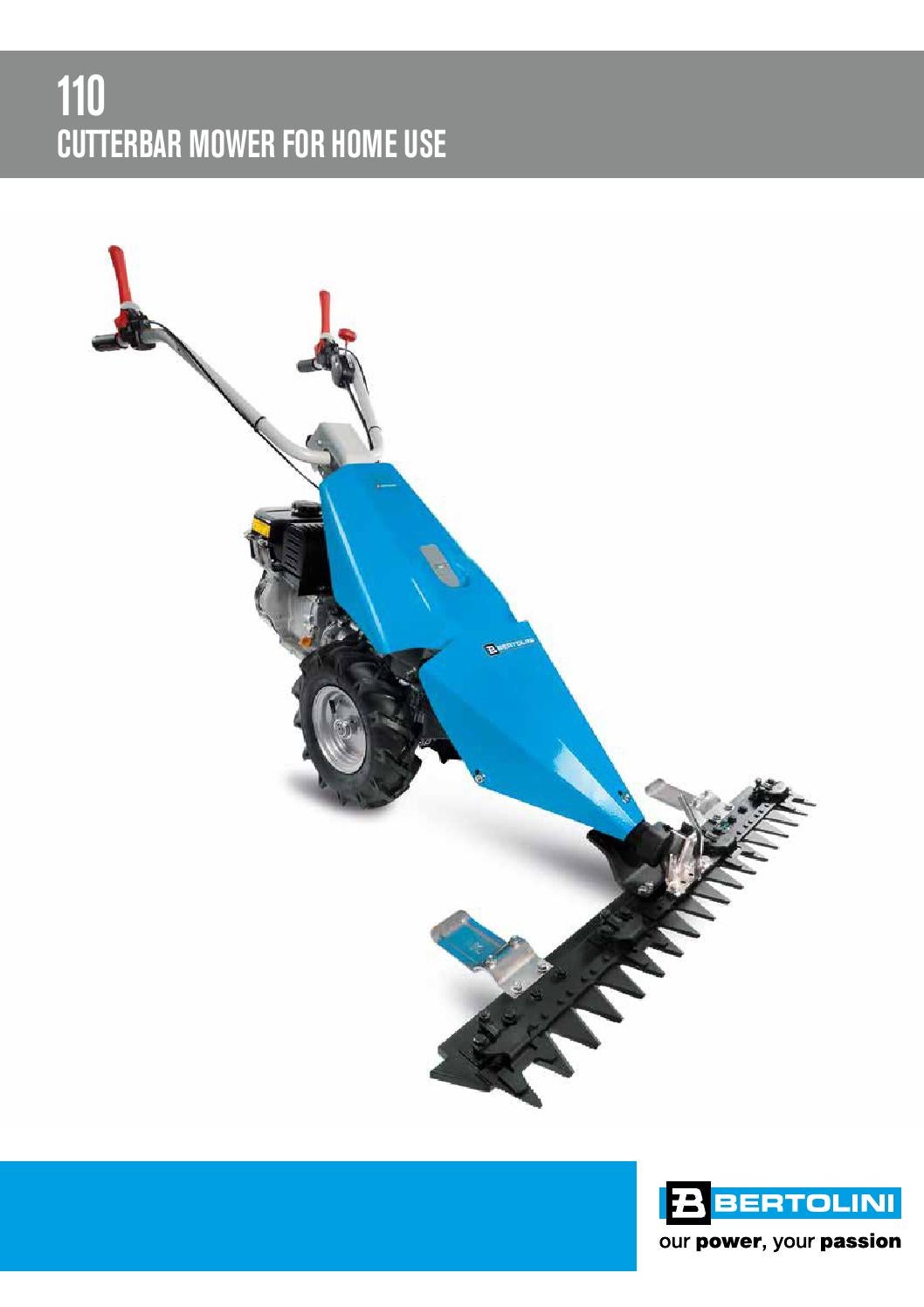 Bertolini - 110 cutterbar mower for home use by Emak Spa - Issuu