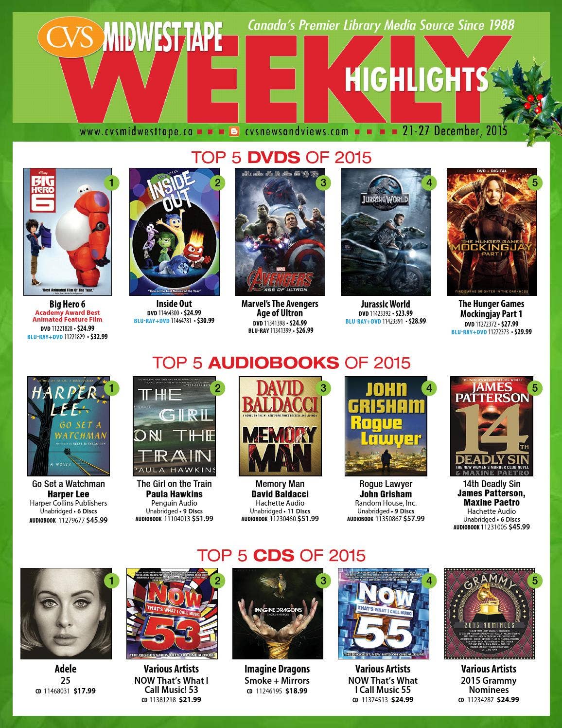CVS Weekly 21 December 2015 by CVS Midwest Tape - Issuu