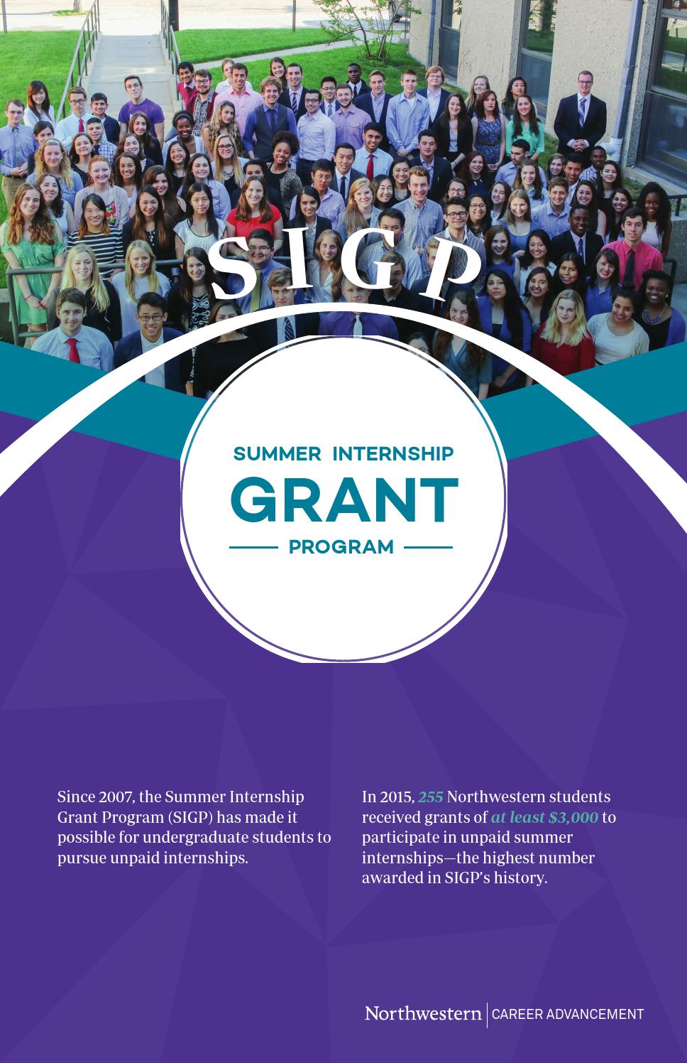 NCA's Summer Internship Grant Program (SIGP): 2015 Brochure by ...