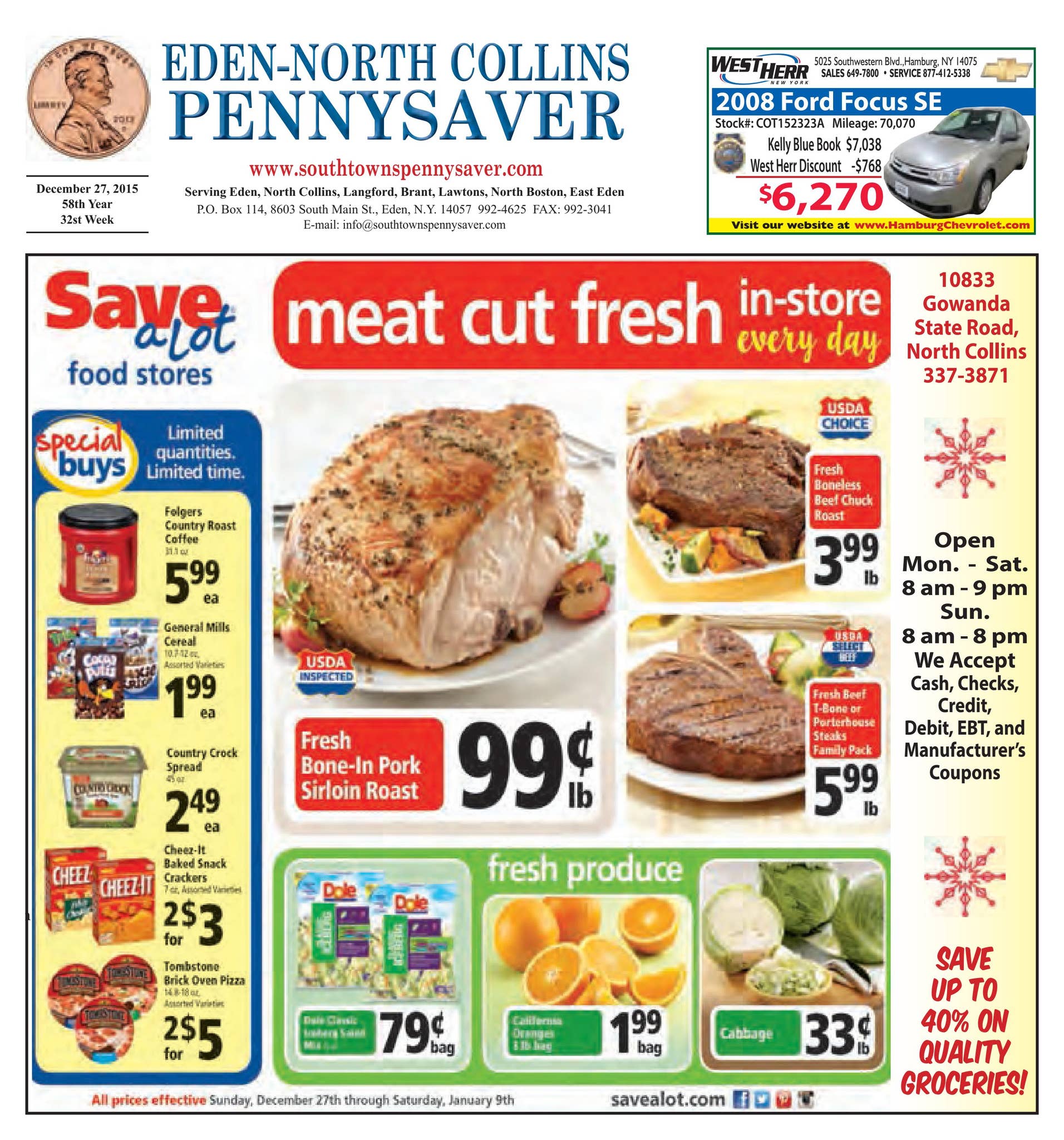 12/27/15 Eden-North Collins Pennysaver by Angola Pennysaver - Issuu