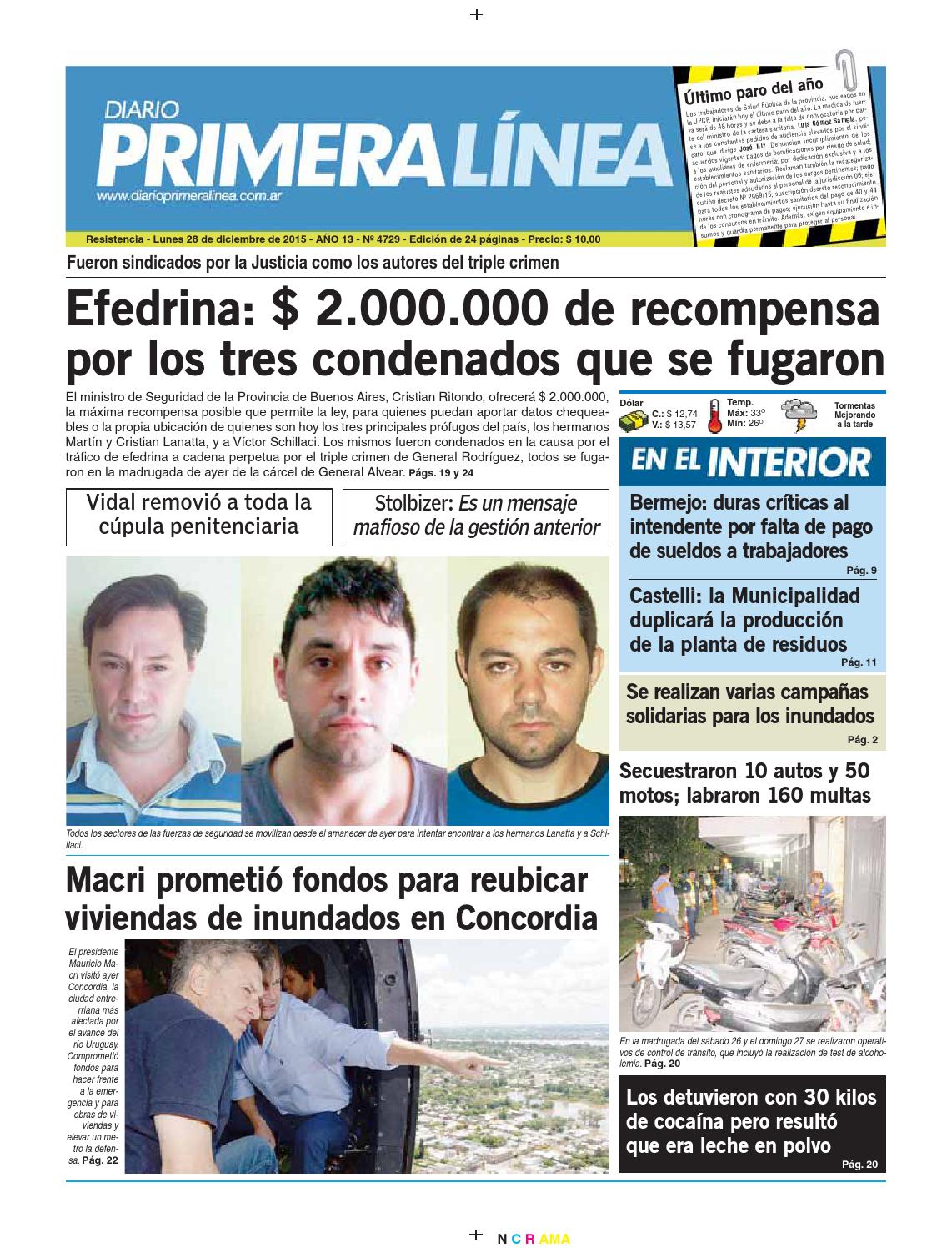 Primera linea 4729 28 12 15 by Diario Primera Linea - Issuu