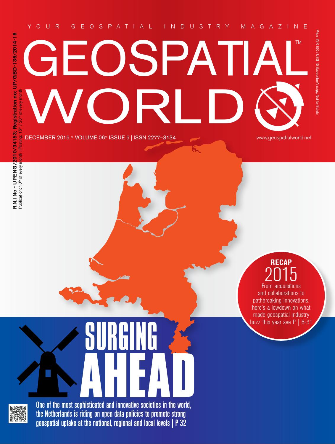 December 2015 Geospatial World Magazine by Geospatial World - Issuu