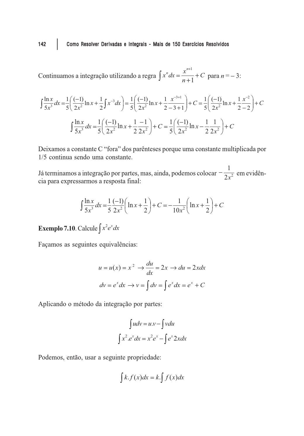 Como resolver derivadas e integrais mais de 150 exercícios resolvidos ...