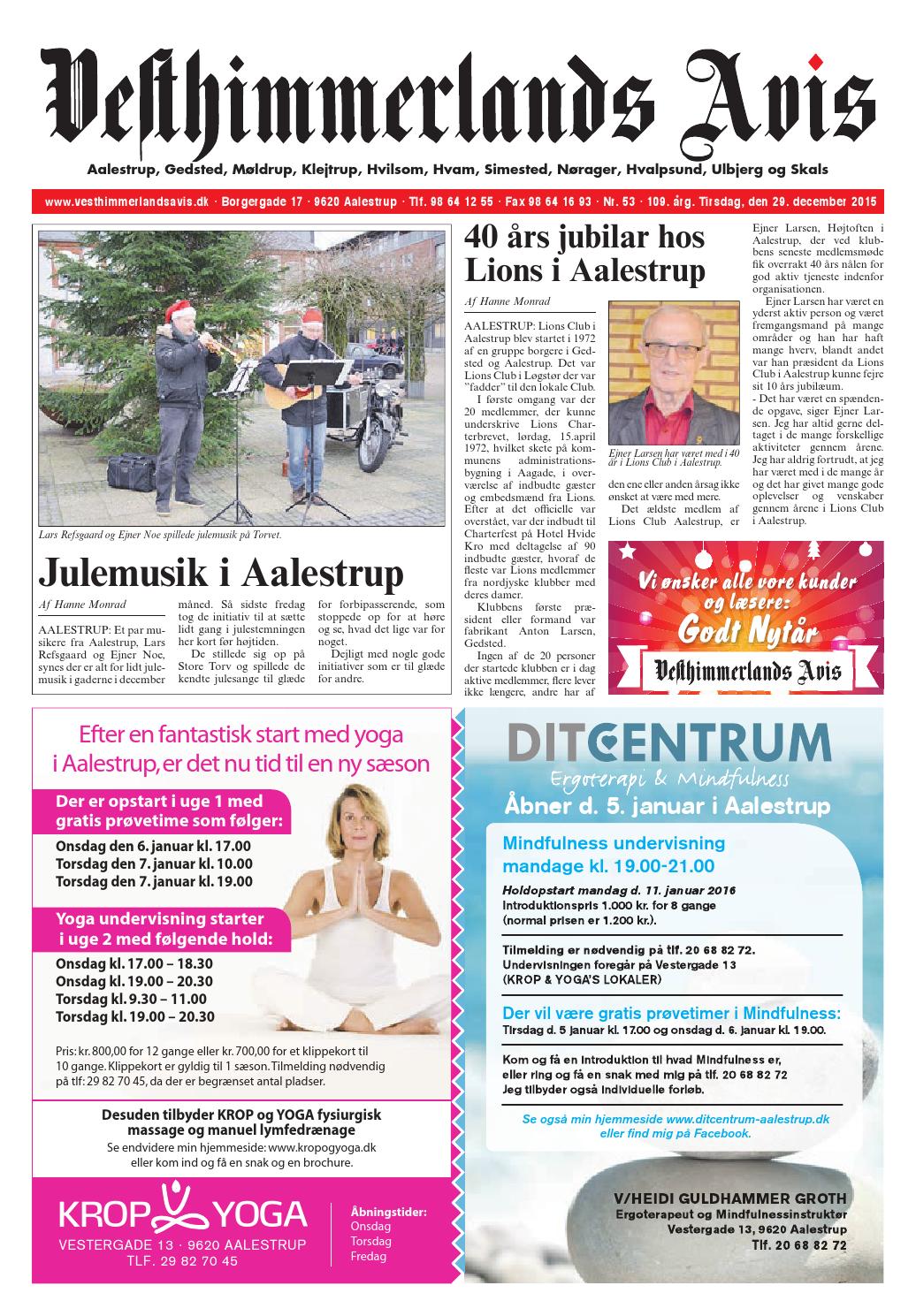 Vesthimmerlands Avis nr. 53 - 2015 by Vesthimmerlands Avis - Issuu