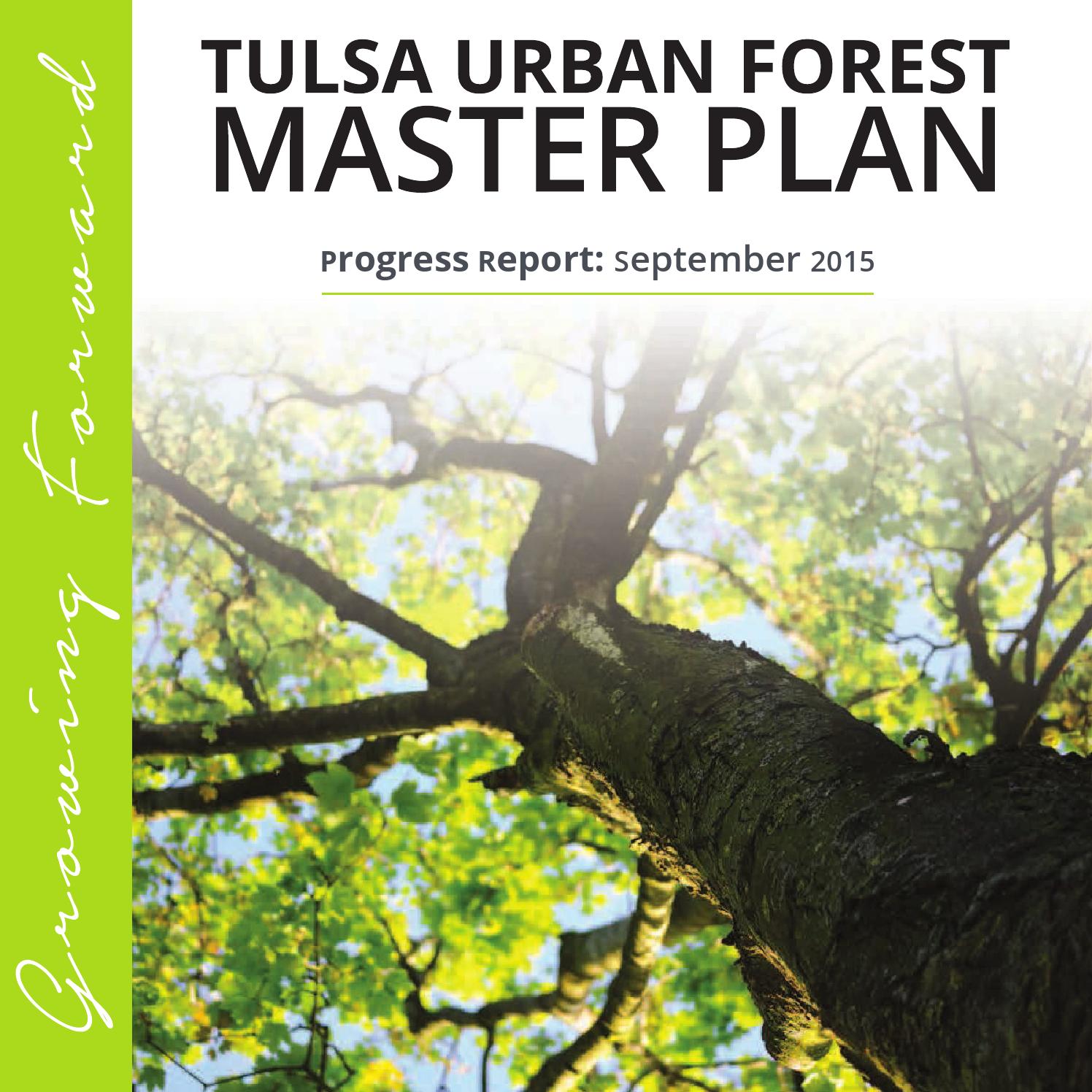 Tulsa Urban Forest Master Plan September 2015 Progress Report by Up ...