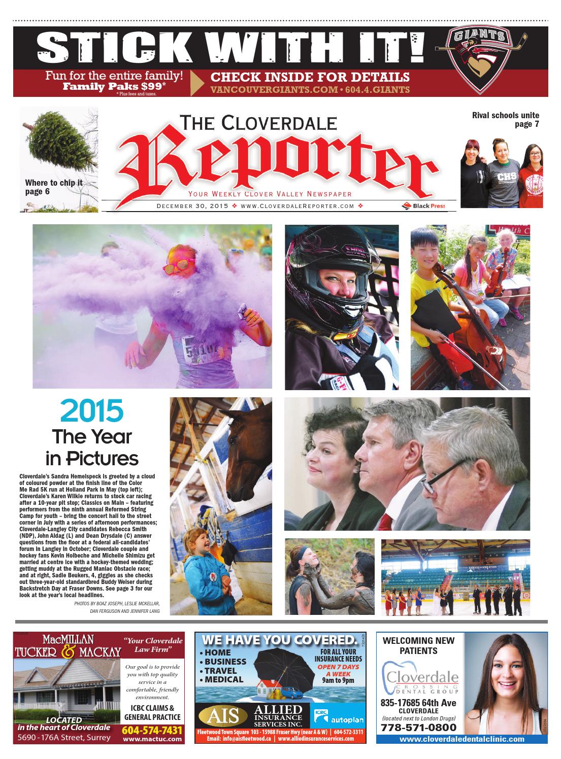 Cloverdale Reporter, December 30, 2015 by Black Press Media Group - Issuu