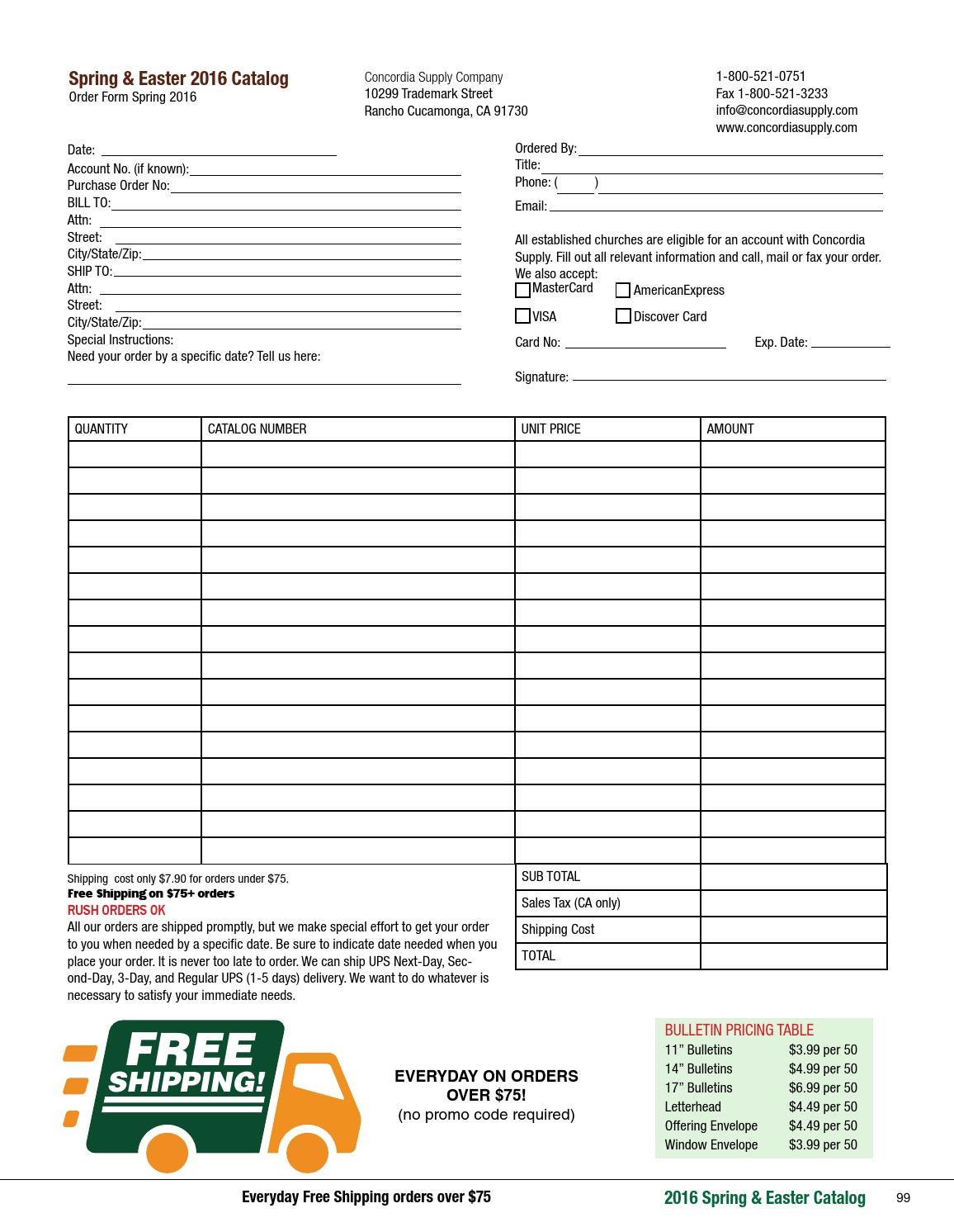 Concordia Supply - Spring 2016 Church Bulletins & Supply Catalog by ...