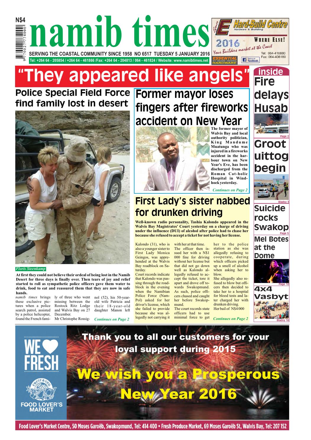 05 january namib times e edition by Namib Times Virtual - Issuu