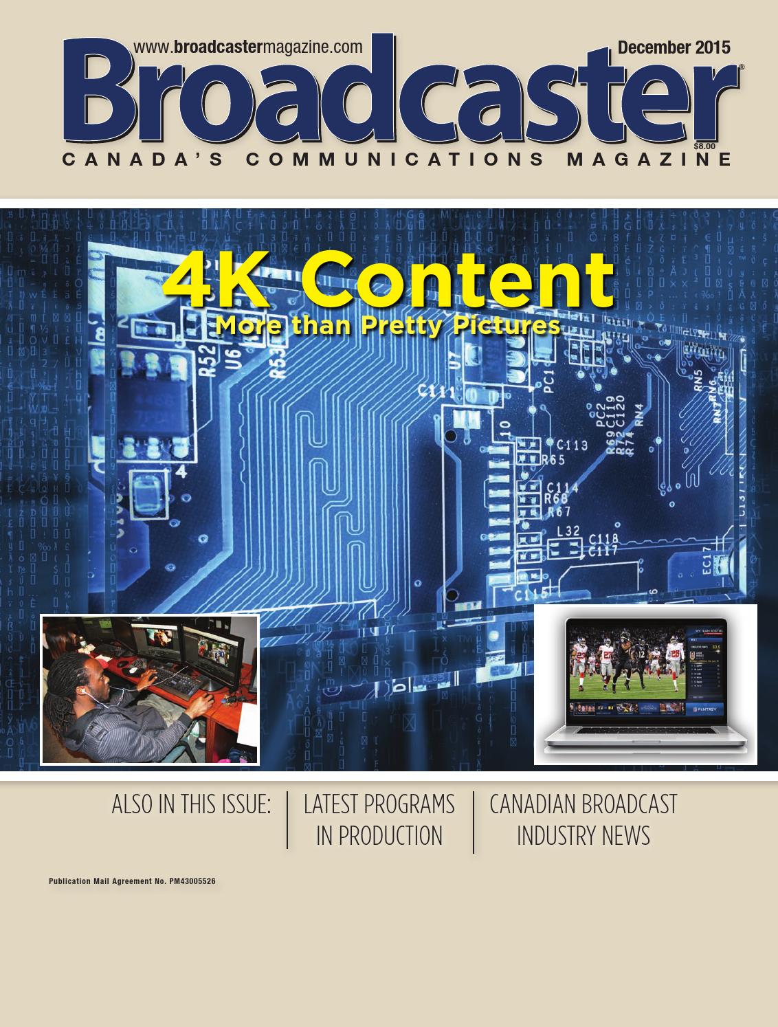 Broadcaster Magazine December 2015 by Annex Business Media - Issuu