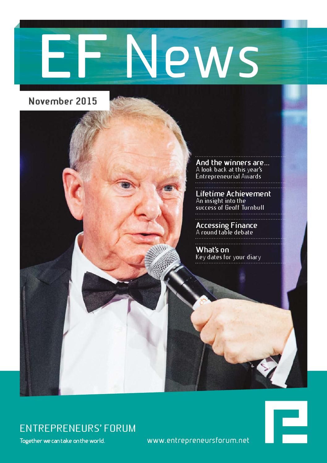 EF News Magazine (November 2015) by Entrepreneurs' Forum - Issuu