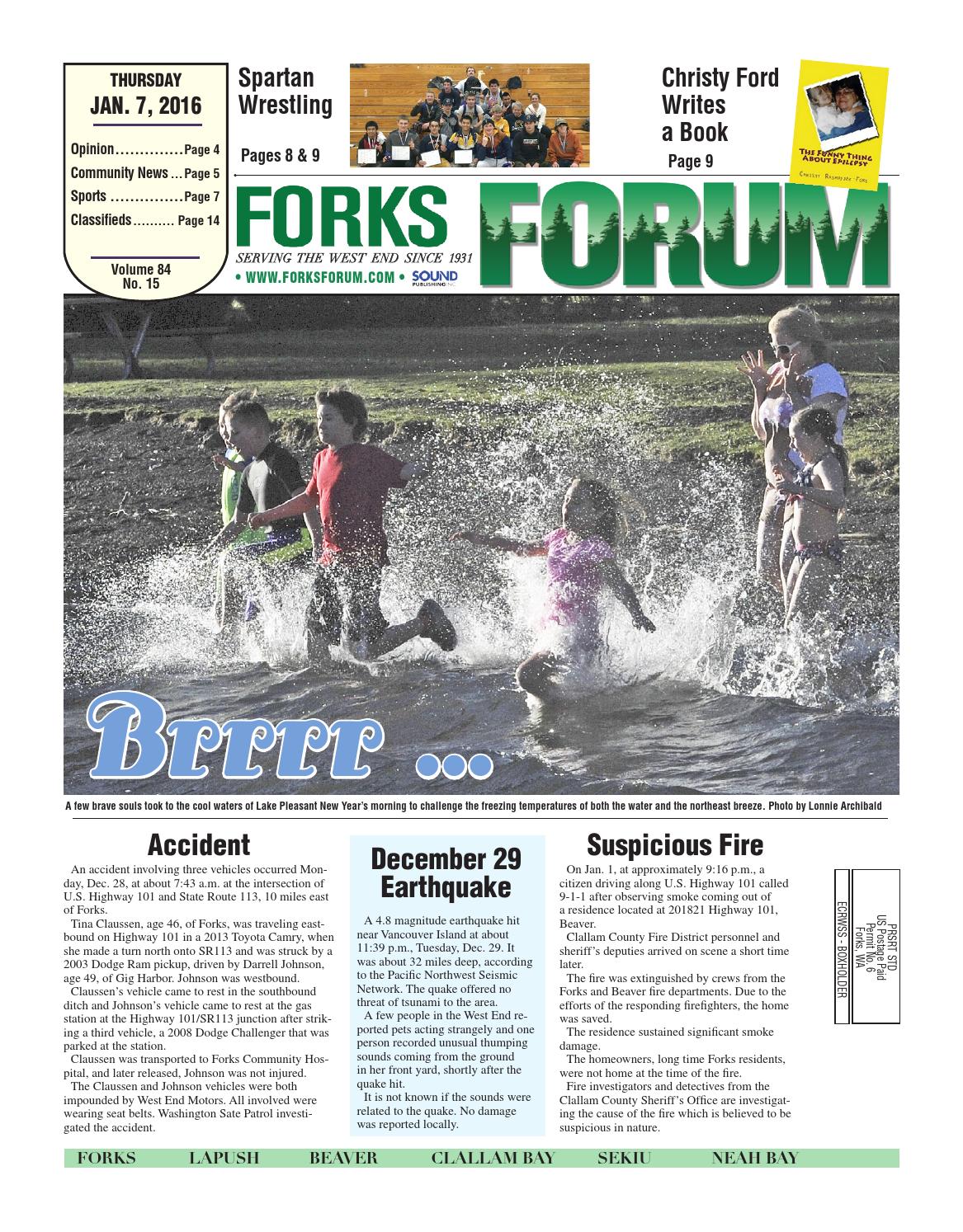 Forks Forum, January 07, 2016 by Sound Publishing - Issuu