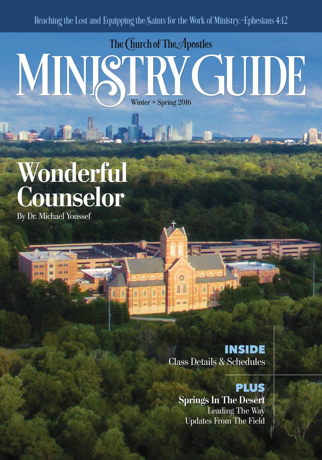 Winter / Spring 2016 Ministry Guide by The Church of The Apostles - Issuu