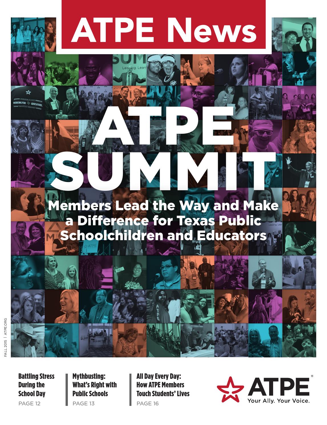 Fall 2015 ATPE News by Association of Texas Professional Educators - Issuu