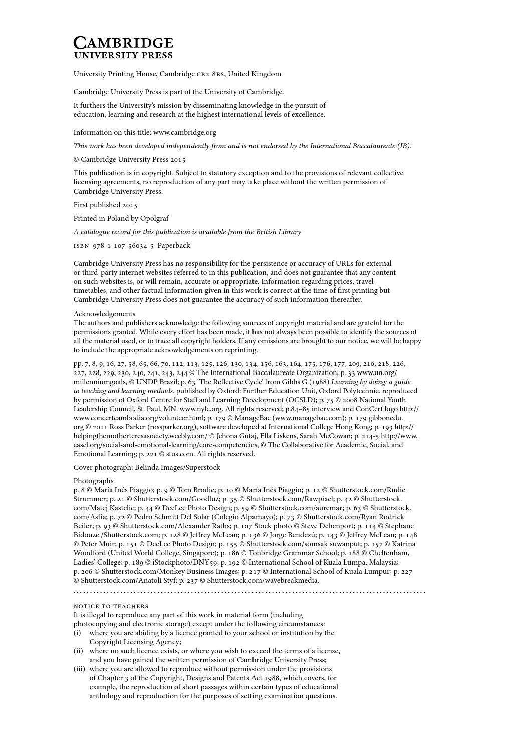 Preview Creativity, Activity, Service (CAS) for the IB Diploma by ...