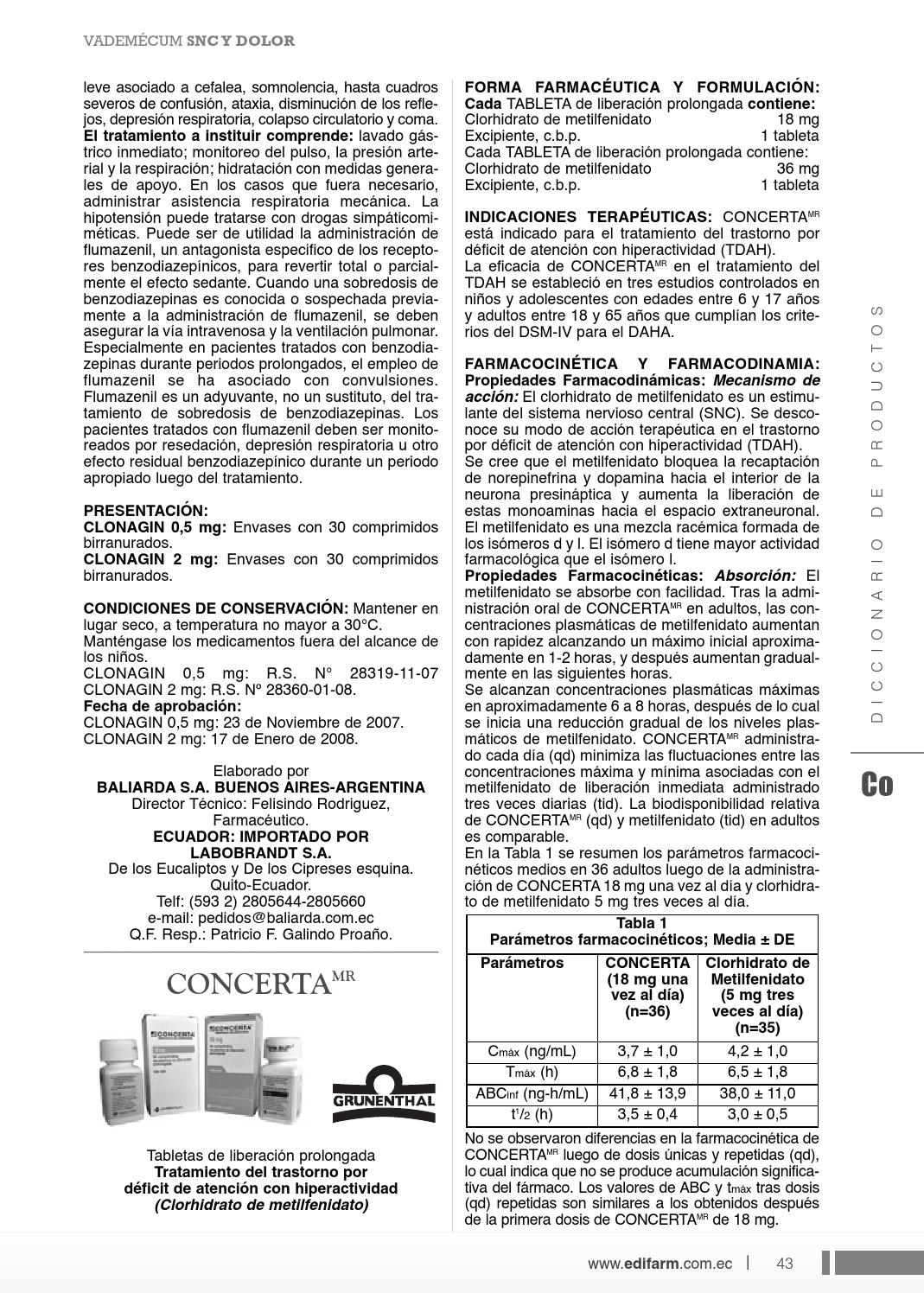 Vademecum sistema nervioso central y dolor edifarm by Edifarm & Cía ...
