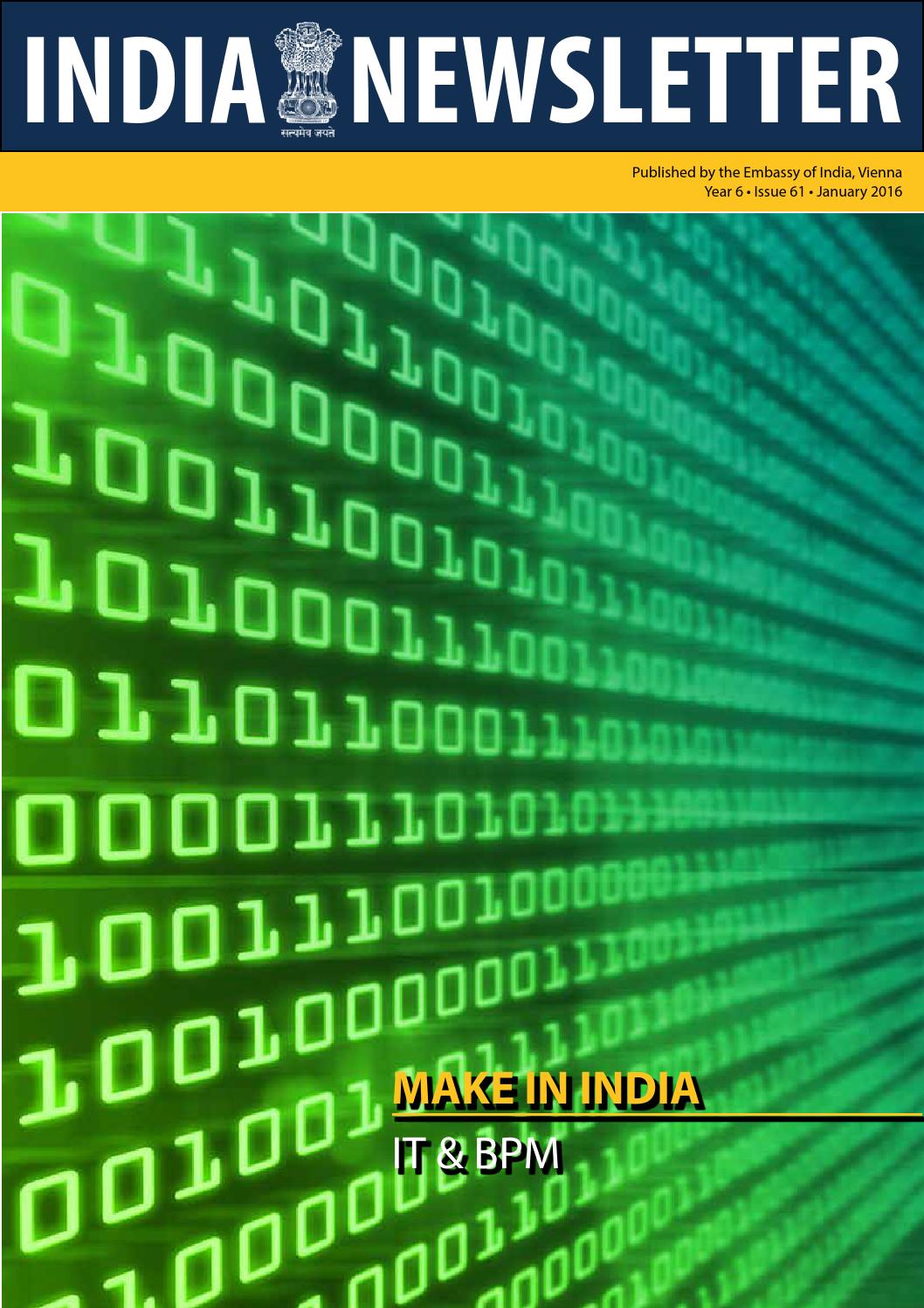 India Newsletter 01 2016 by Indian Embassy Vienna - Issuu