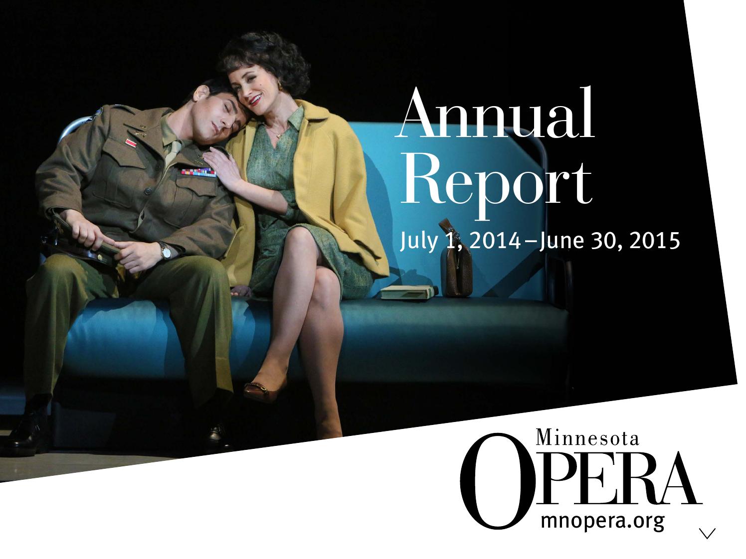 Minnesota Opera 2014-2015 Annual Report by Minnesota Opera - Issuu