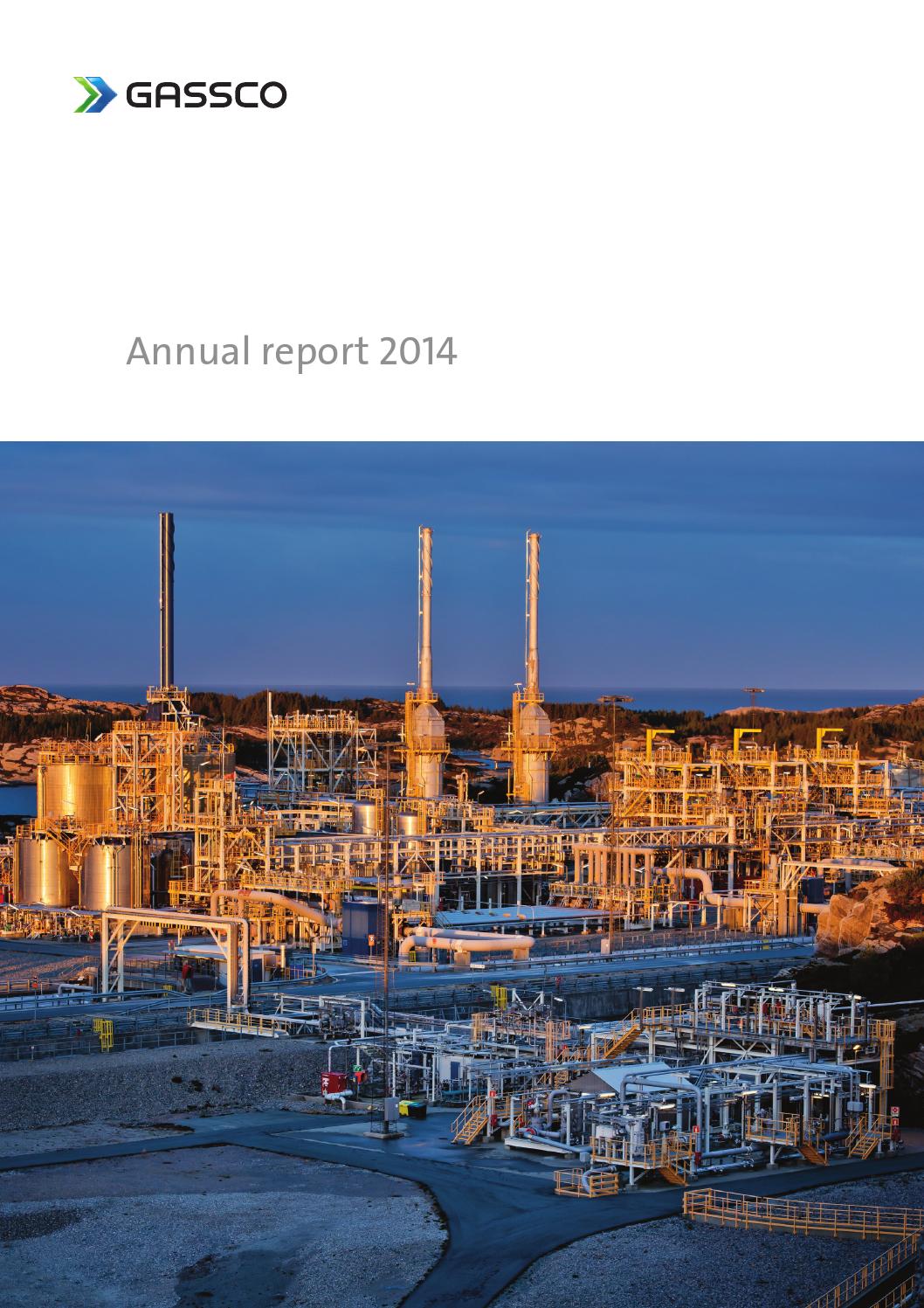 Gassco Annual report 2014 English by Gassco AS - Issuu