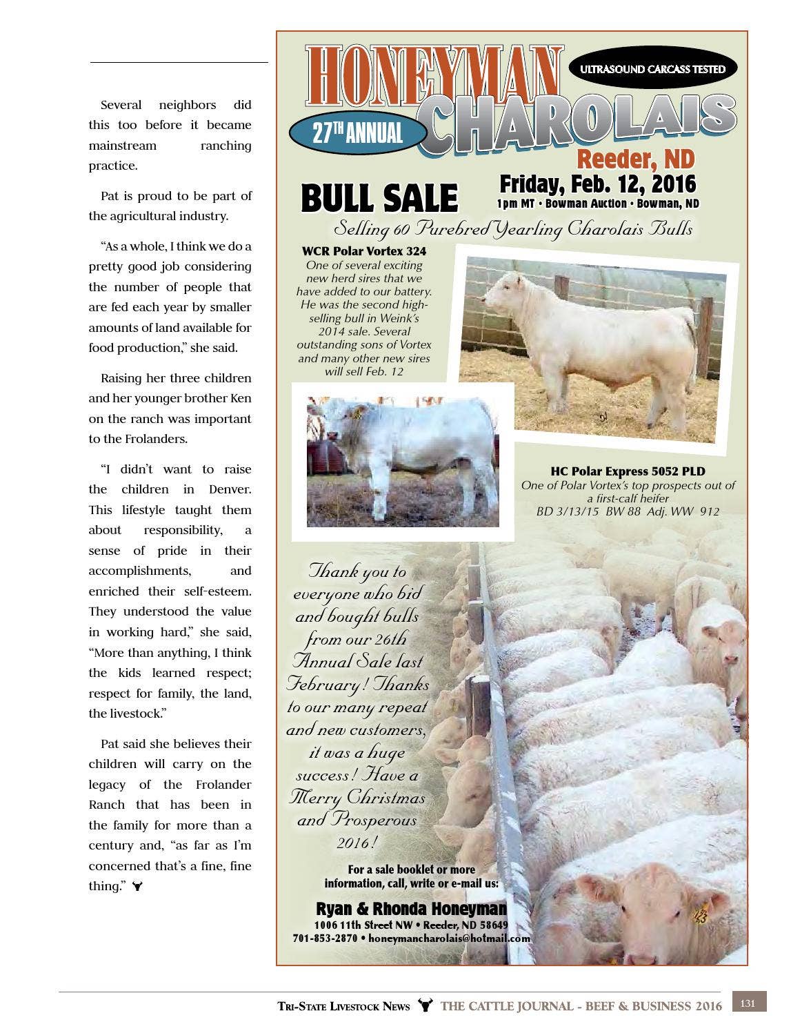 2016 Cattle Journal -- Beef & Business by Tri-State Livestock News ...
