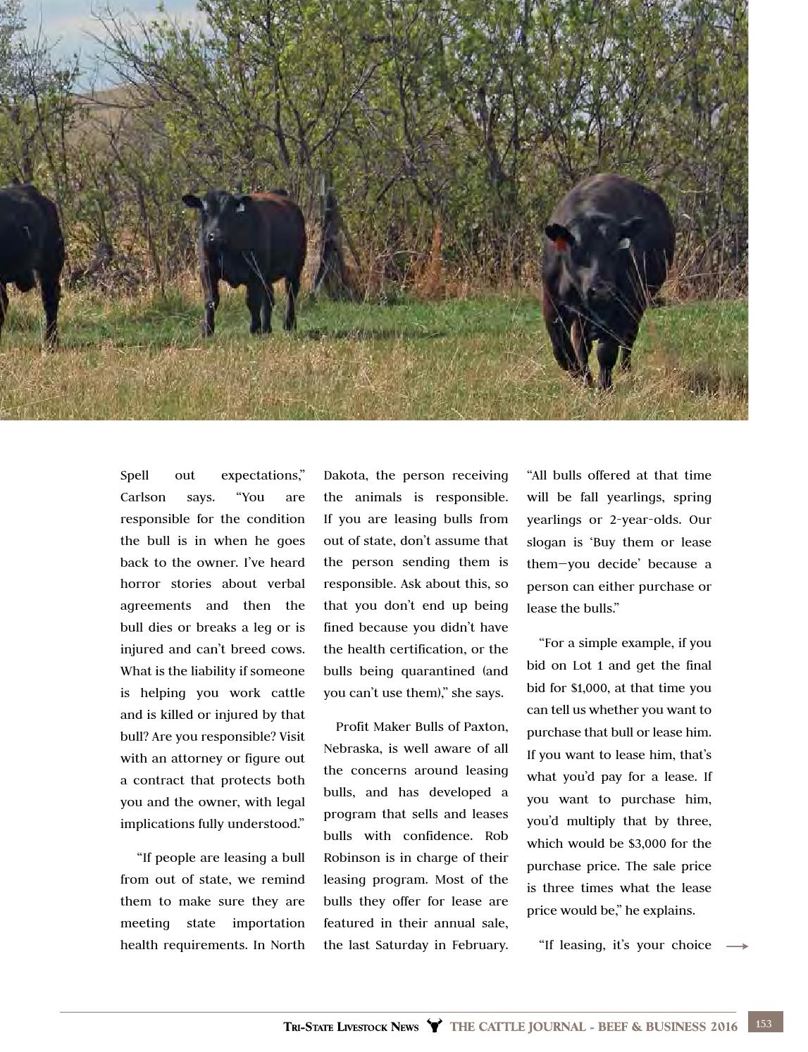 2016 Cattle Journal -- Beef & Business by Tri-State Livestock News ...