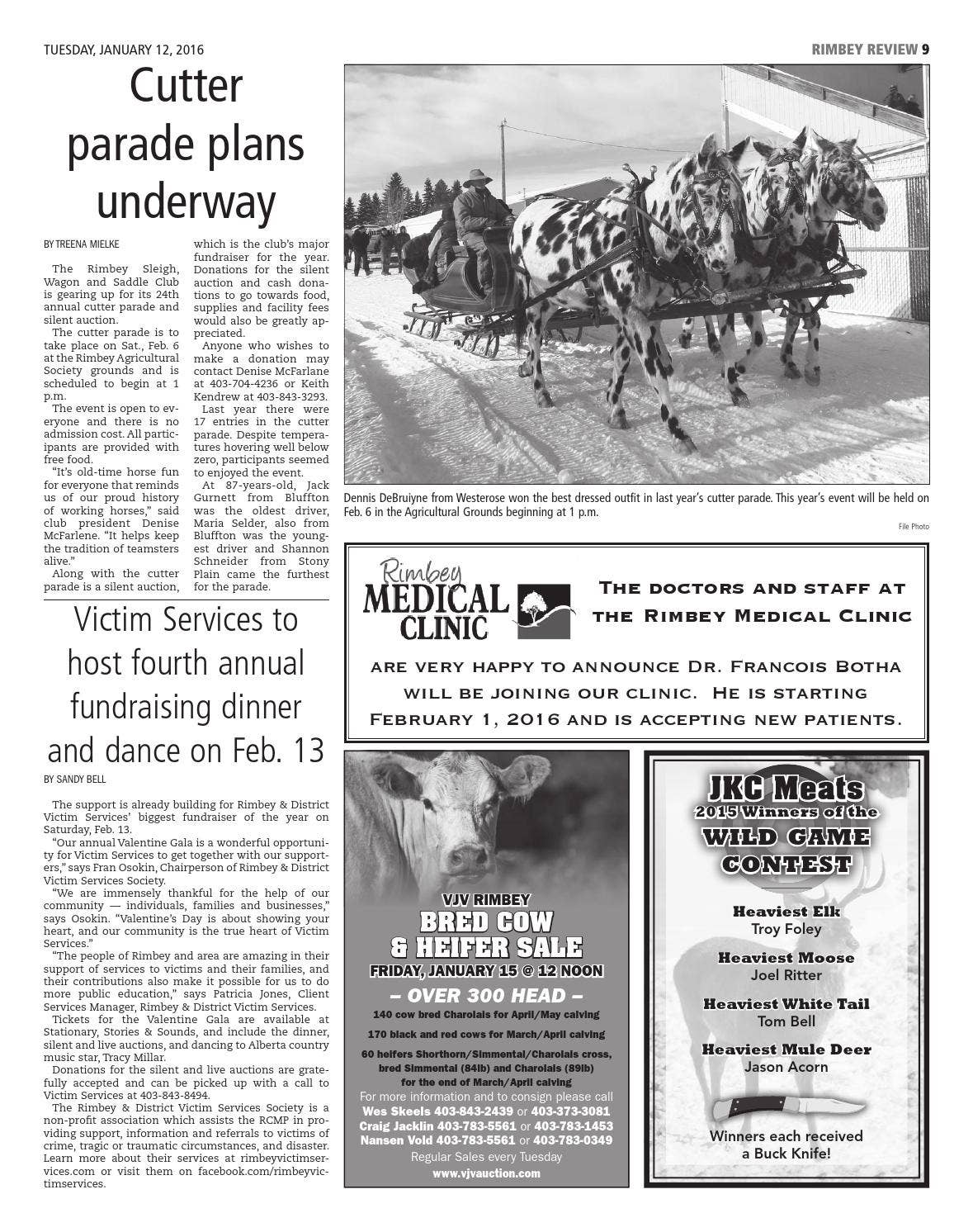 Rimbey Review, January 12, 2016 by Black Press Media Group - Issuu