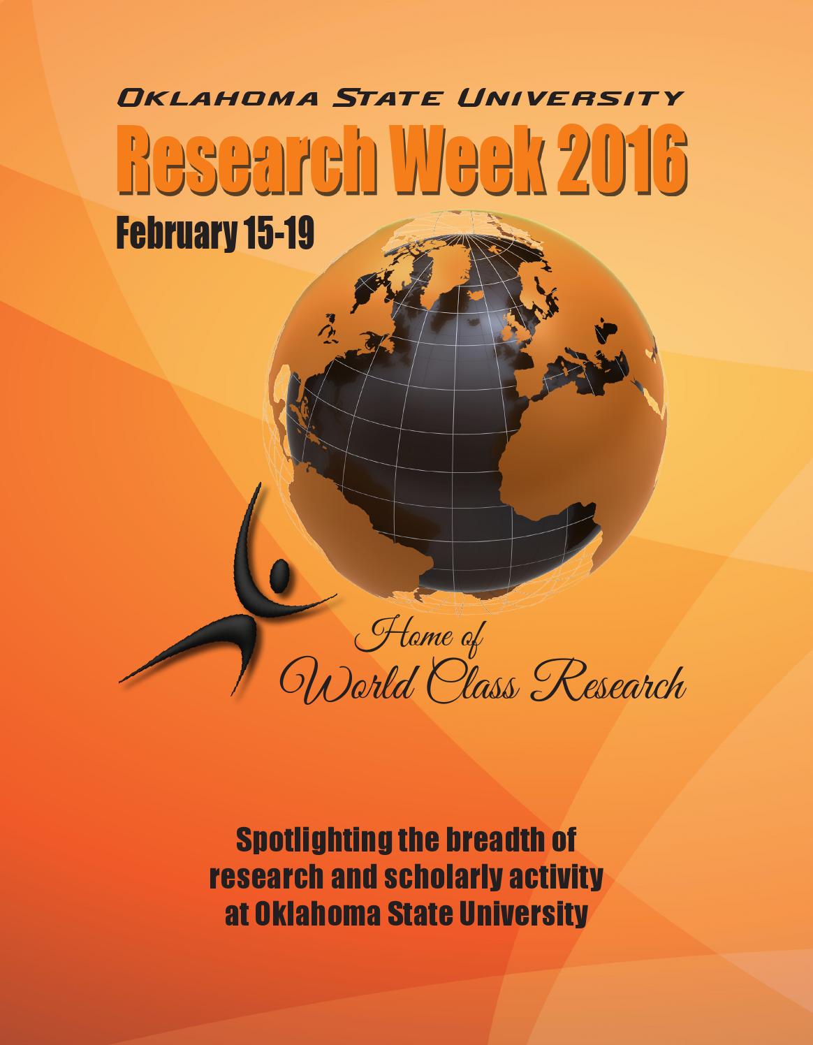 Osu research week schedule by Oklahoma State - Issuu