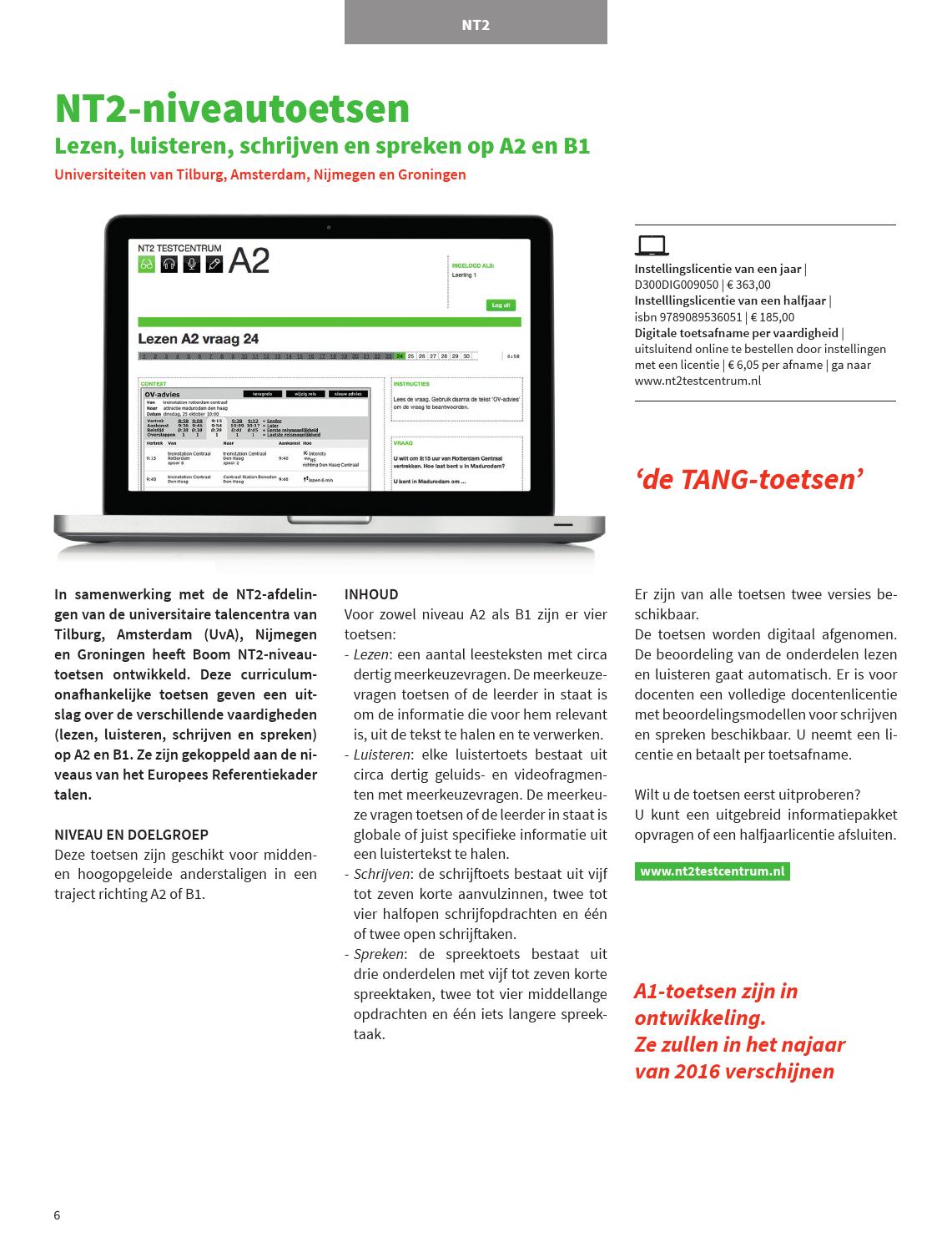 Boom NT2 catalogus 2016 by Boom uitgevers Amsterdam - Issuu