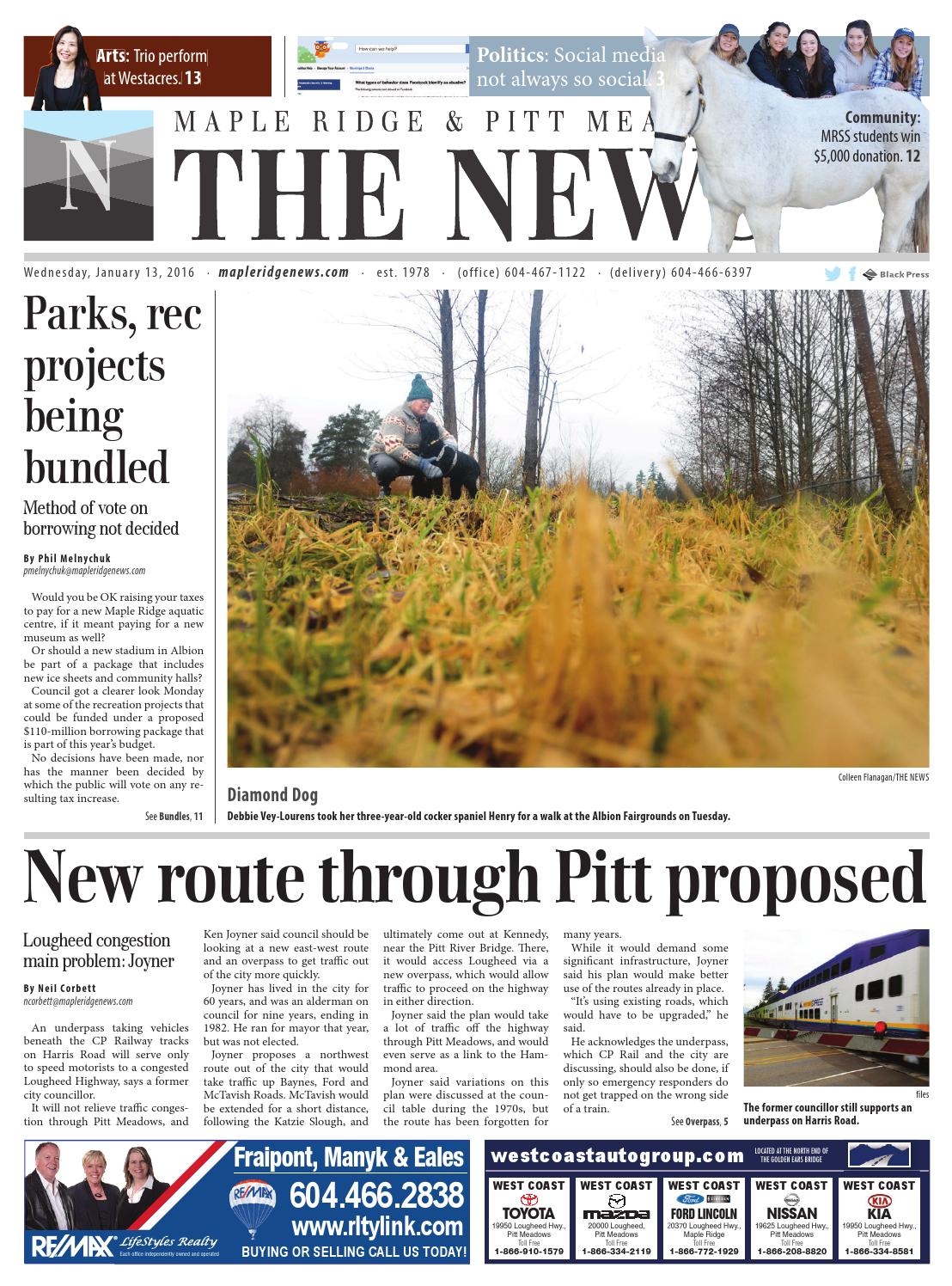 Maple Ridge News, January 13, 2016 by Black Press Media Group - Issuu