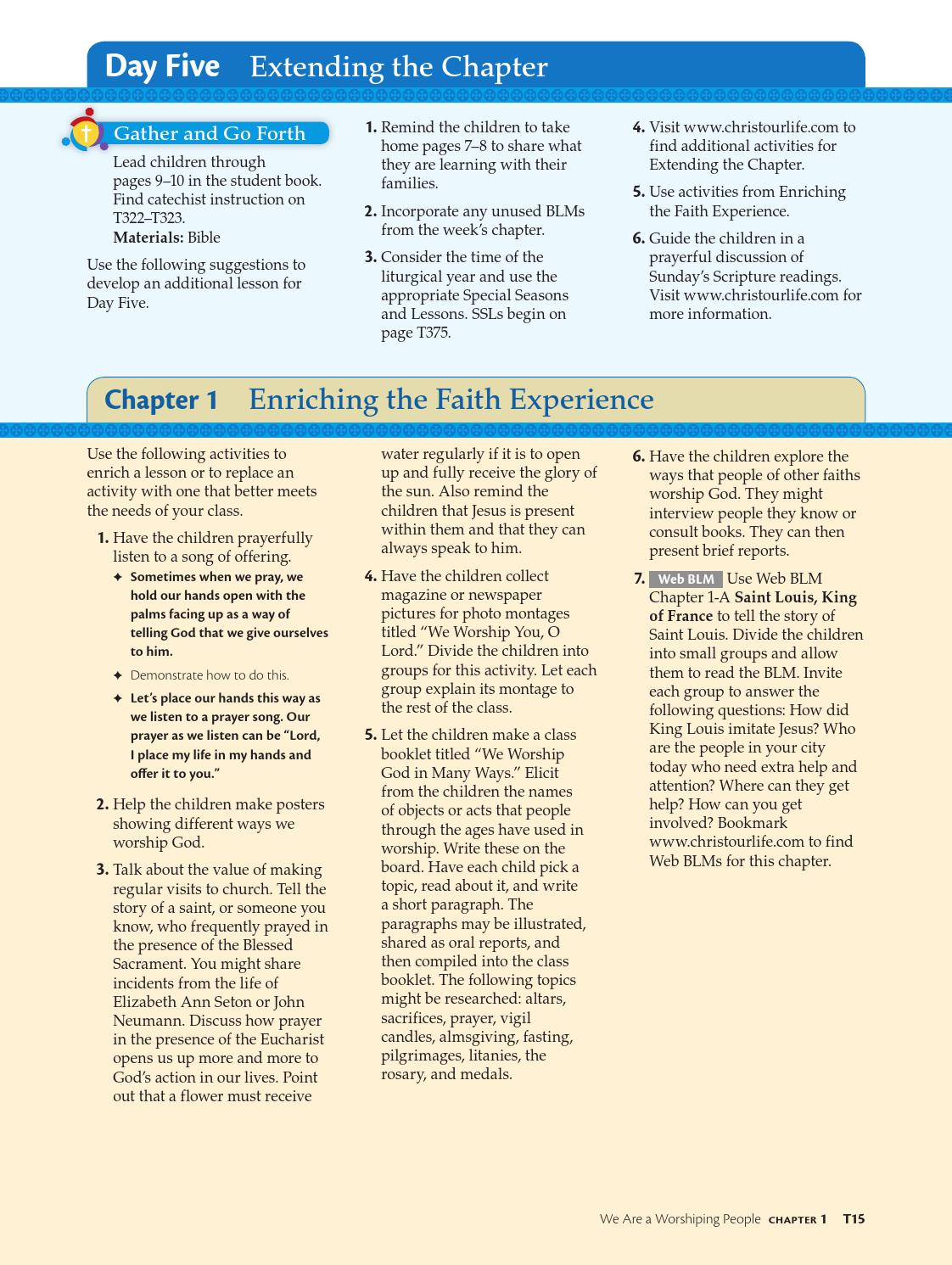 Christ Our Life 2016 Grade 5 Teacher School Edition by Loyola Press - Issuu