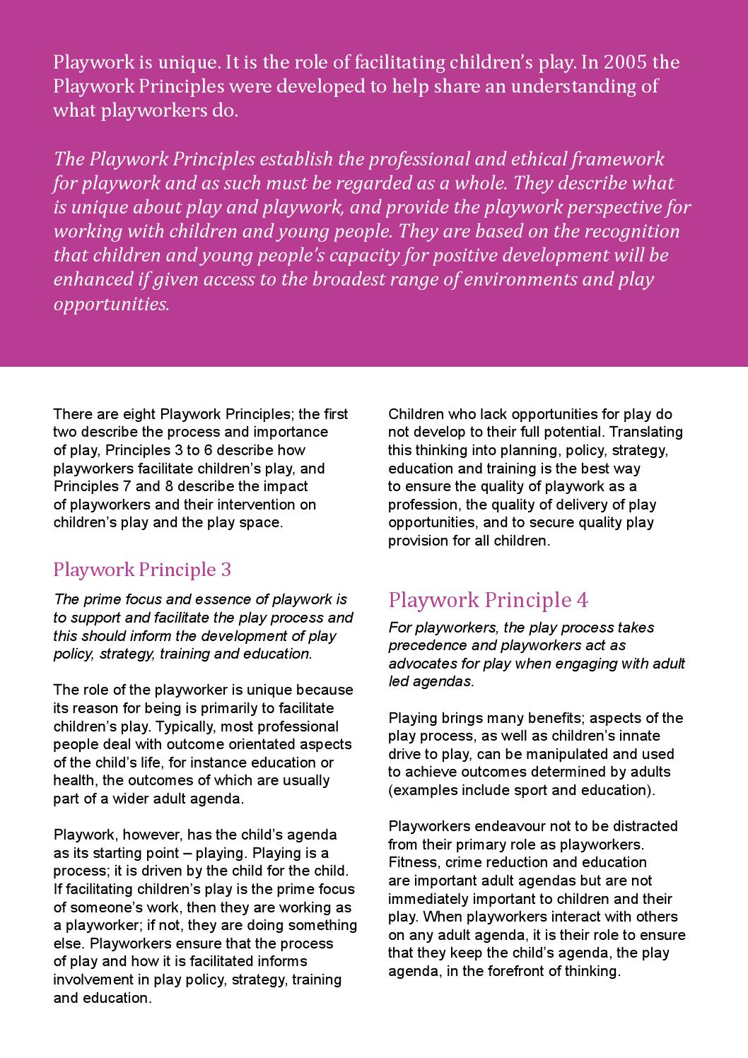 Playwork: what's so special? by Play Wales - Issuu