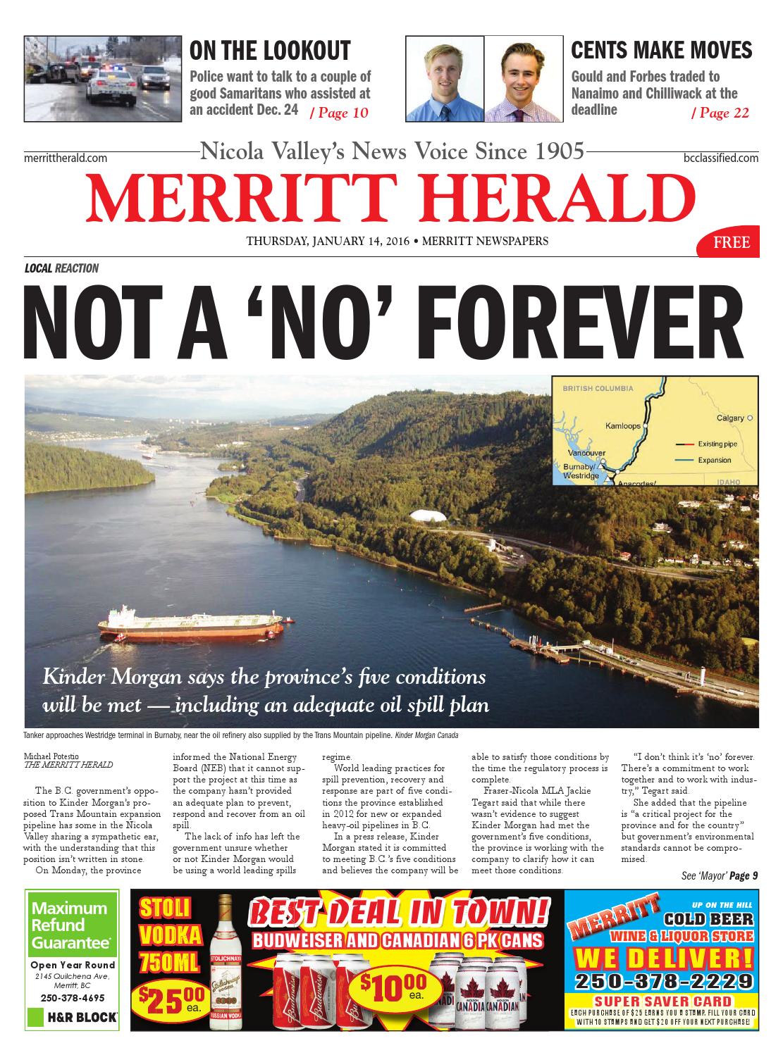 Merritt Herald, January 14, 2016 by Black Press Media Group - Issuu