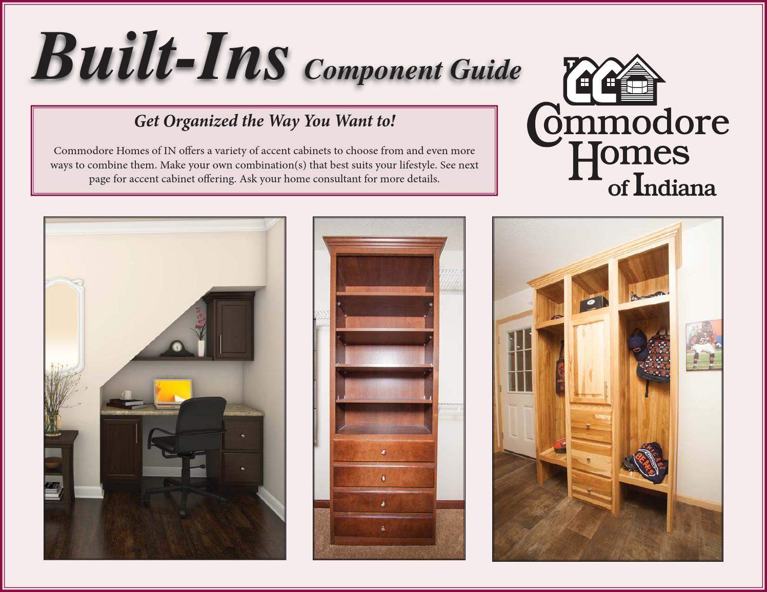 Commodore Homes of Indiana Built-Ins Component Guide by Commodore Homes ...