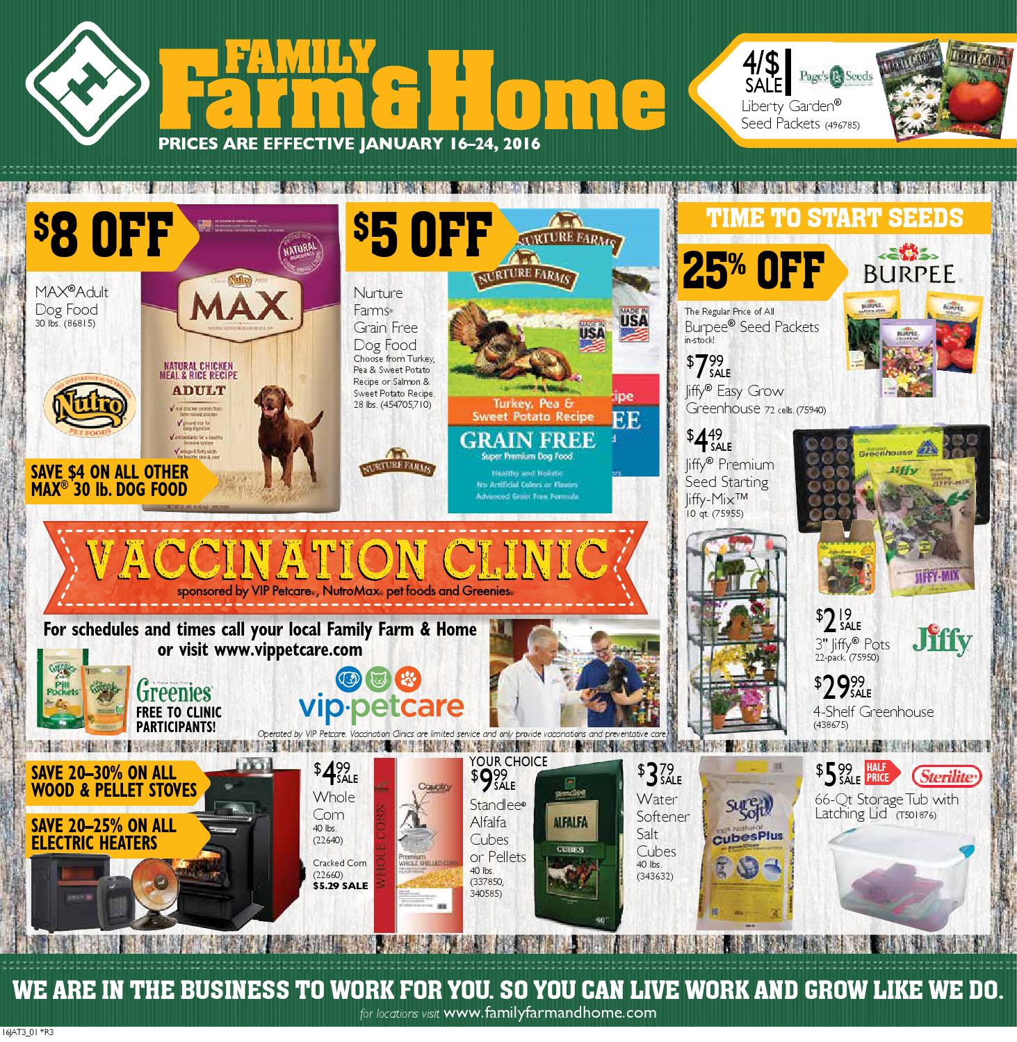 Archived, Inactive Ad: Family Farm & Home JAT3 Ad Effective January 16 ...