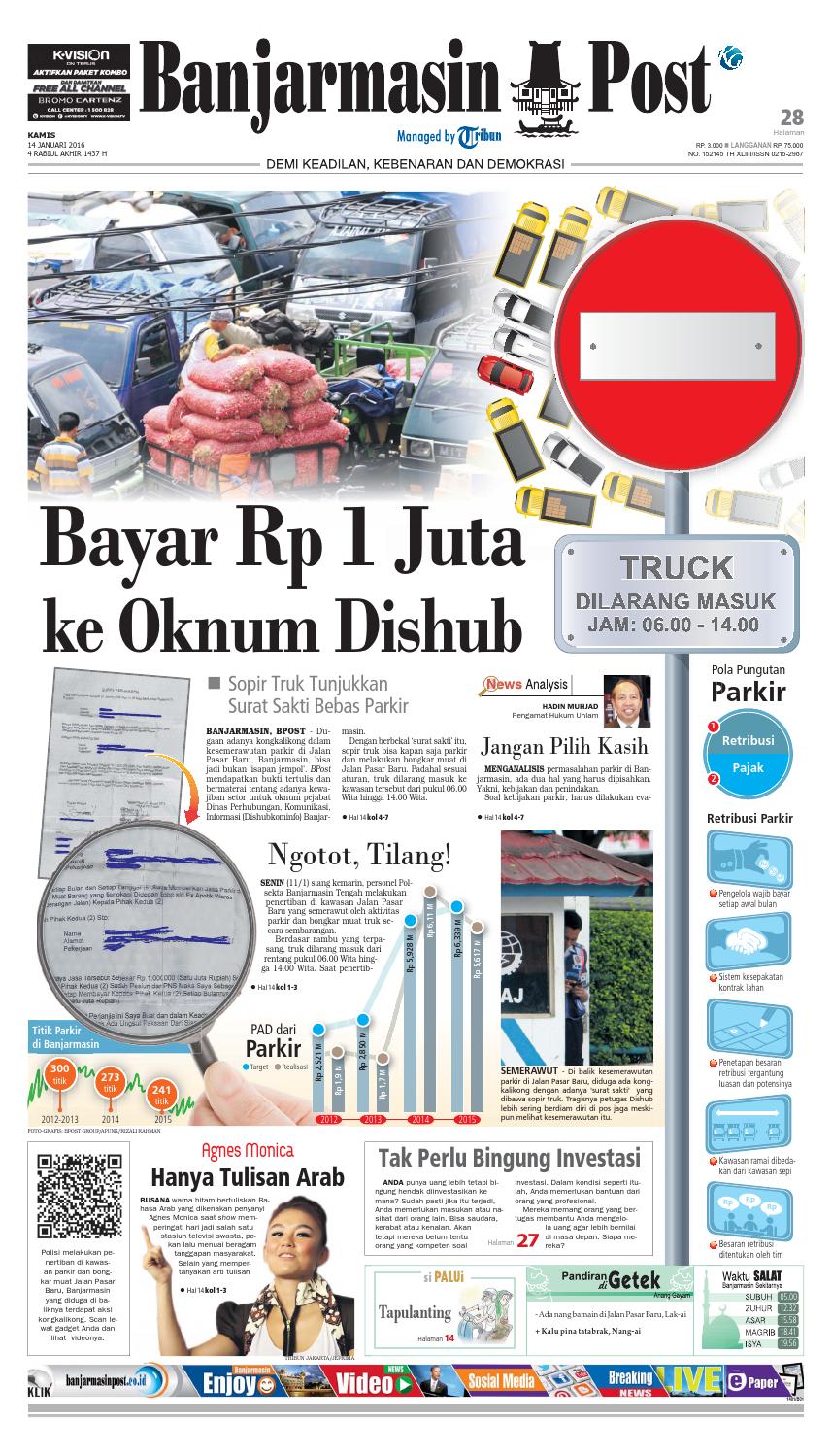 Banjarmasin Post Kamis 14 Januari 2016 by Banjarmasin Post - Issuu