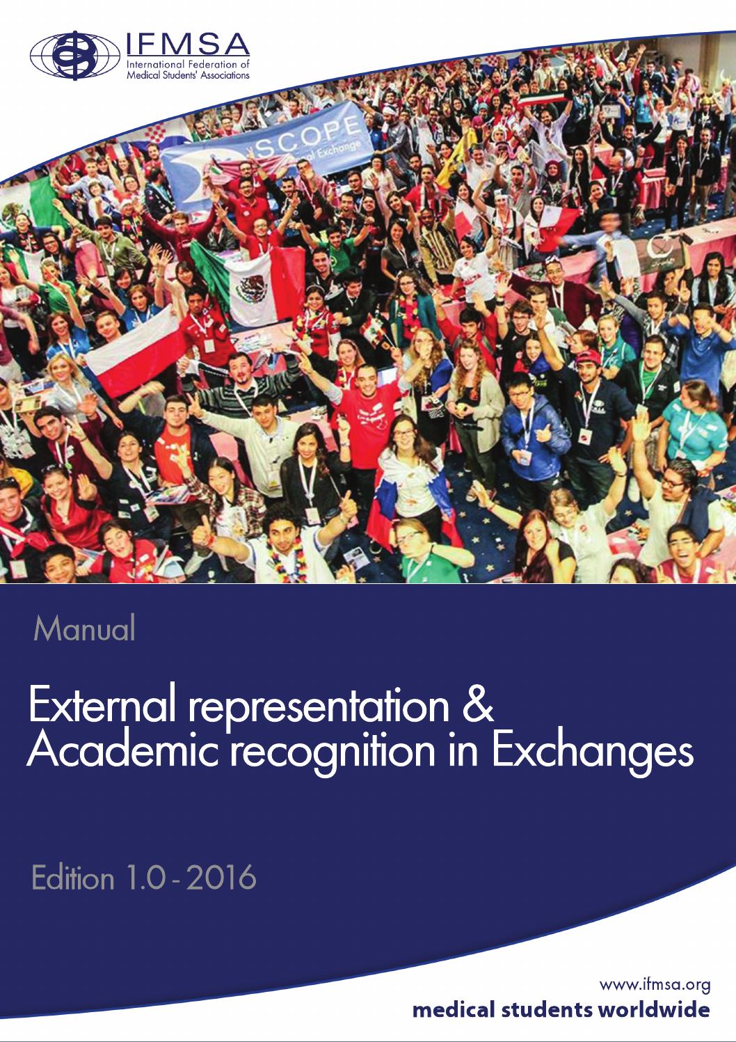 External Representation & Academic Recognition in Exchanges by ...