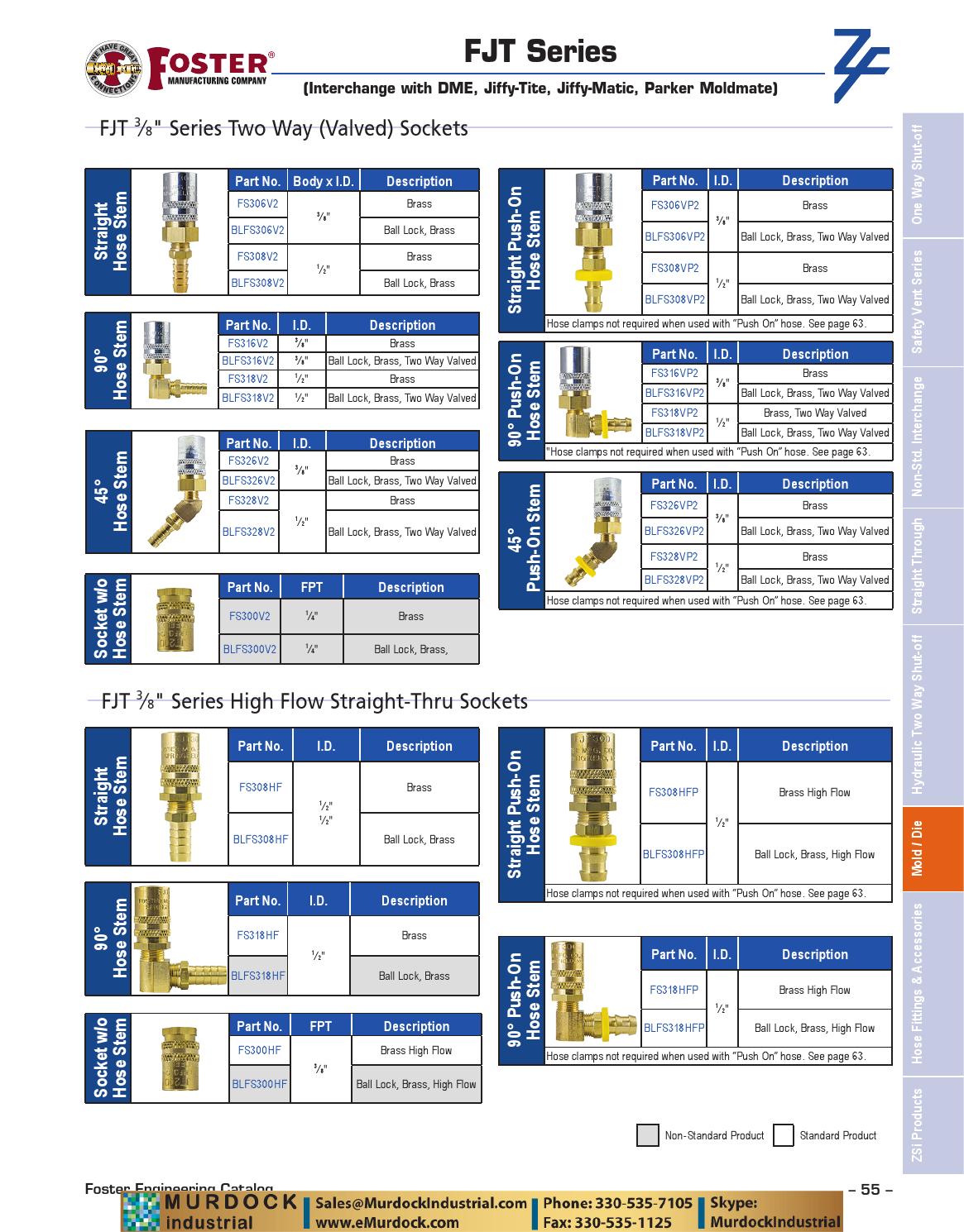 Foster zsi quick couplers catalog emurdock by Murdock Industrial - Issuu