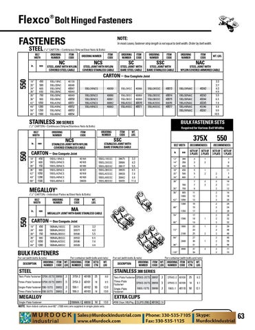 Flexco complete catalog 01 2015 emurdock by Murdock Industrial - Issuu