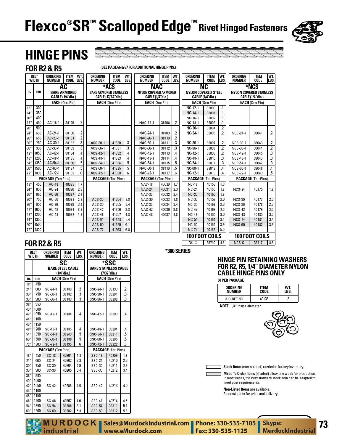 Flexco complete catalog 01 2015 emurdock by Murdock Industrial - Issuu