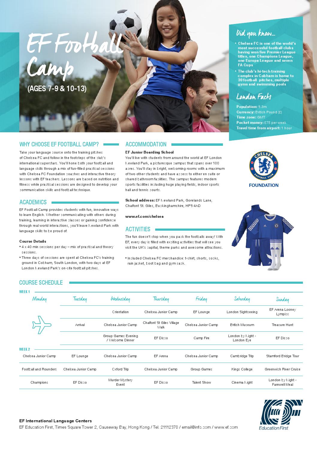 ASIA LT EF FOOTBALL CAMP FACT SHEET 2016 by EF Education First - Issuu